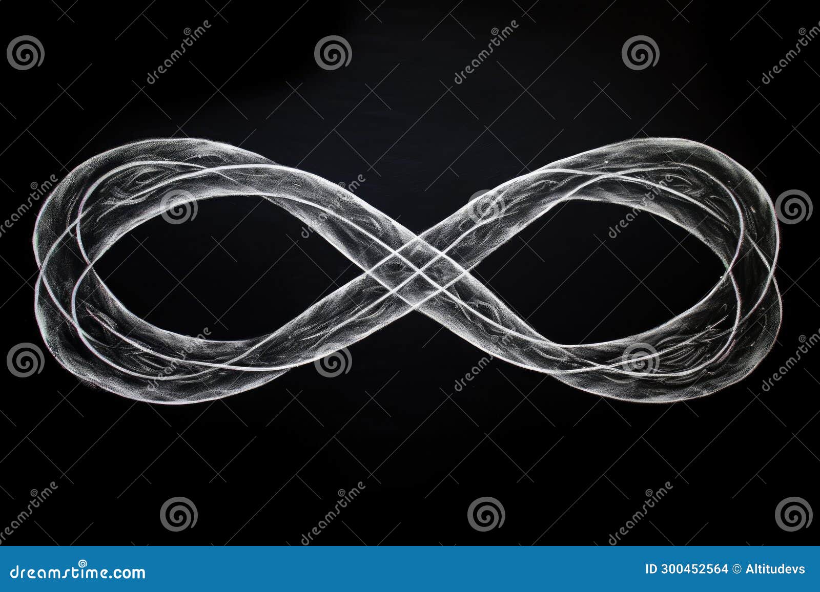 A White Chalk Infinity Symbol on a Black Chalkboard Stock Photo - Image ...
