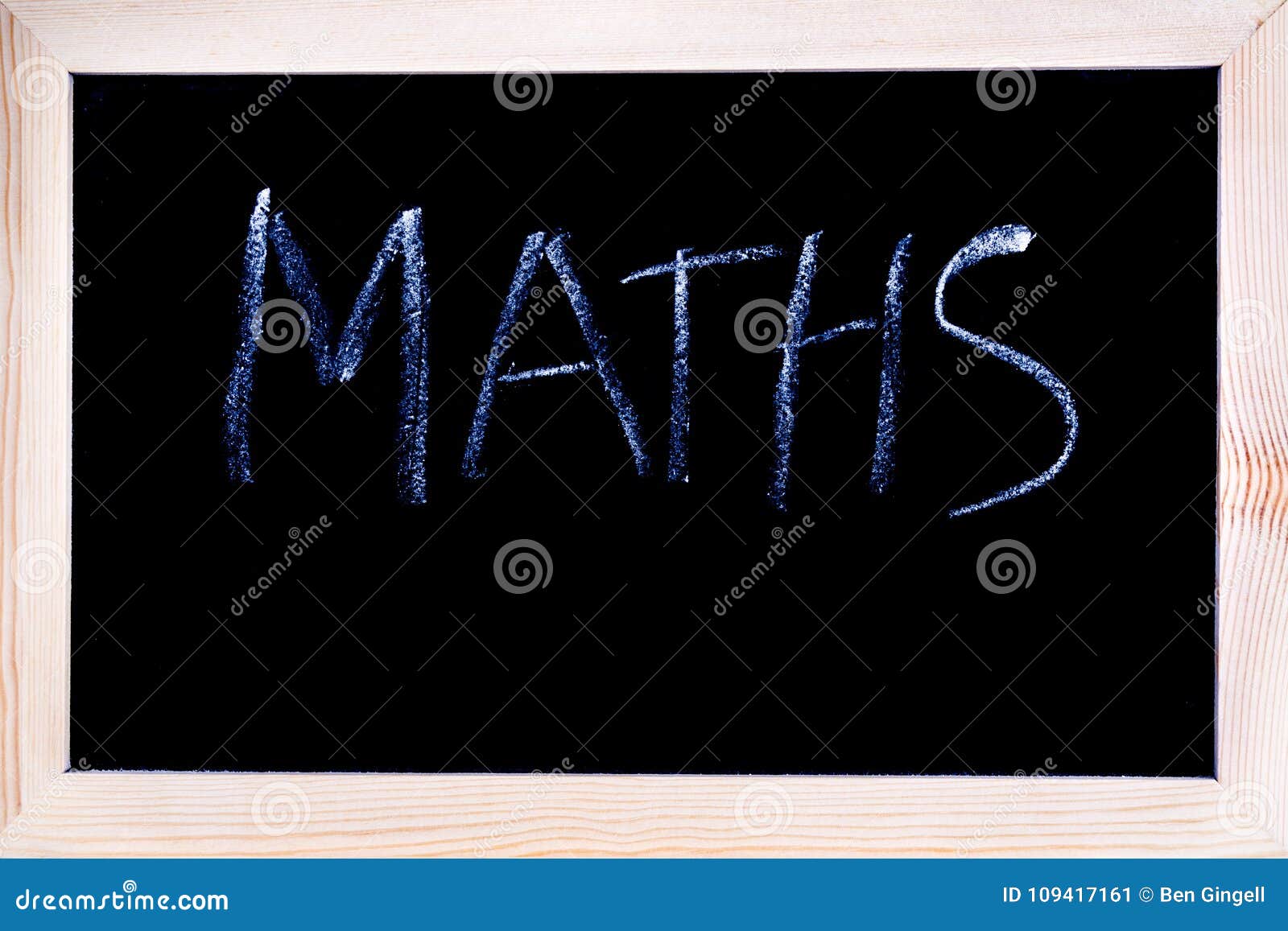 White Chalk Written on a Blackboard Stock Image - Image of english ...