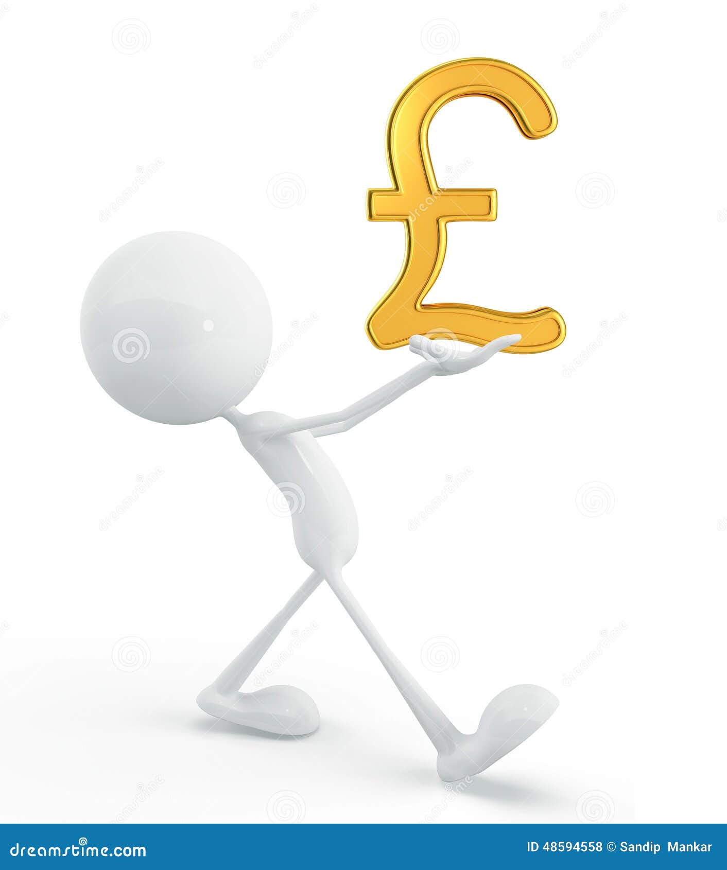 White character with pound stock illustration. Illustration of abstract ...