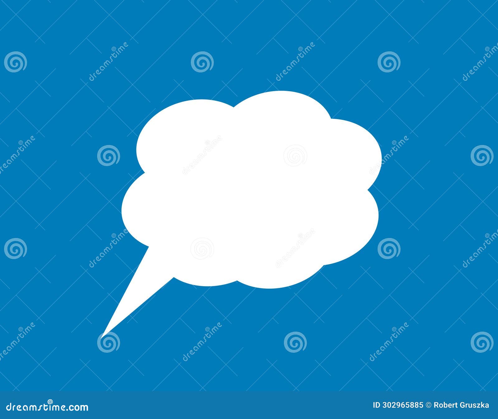 White Speech Bubble, Chat Icon Stock Vector - Illustration of white ...
