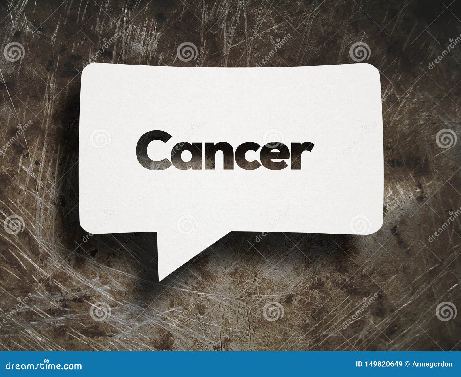 White Chat Bubbles with Cancer Text Stock Image - Image of bubble ...