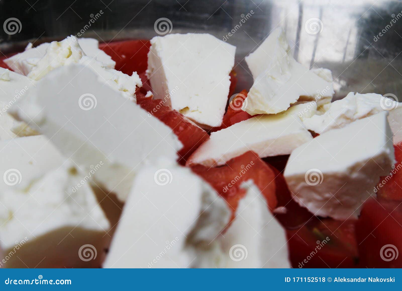 White Cheese with Tomato, Salad Shopska Stock Photo - Image of food ...