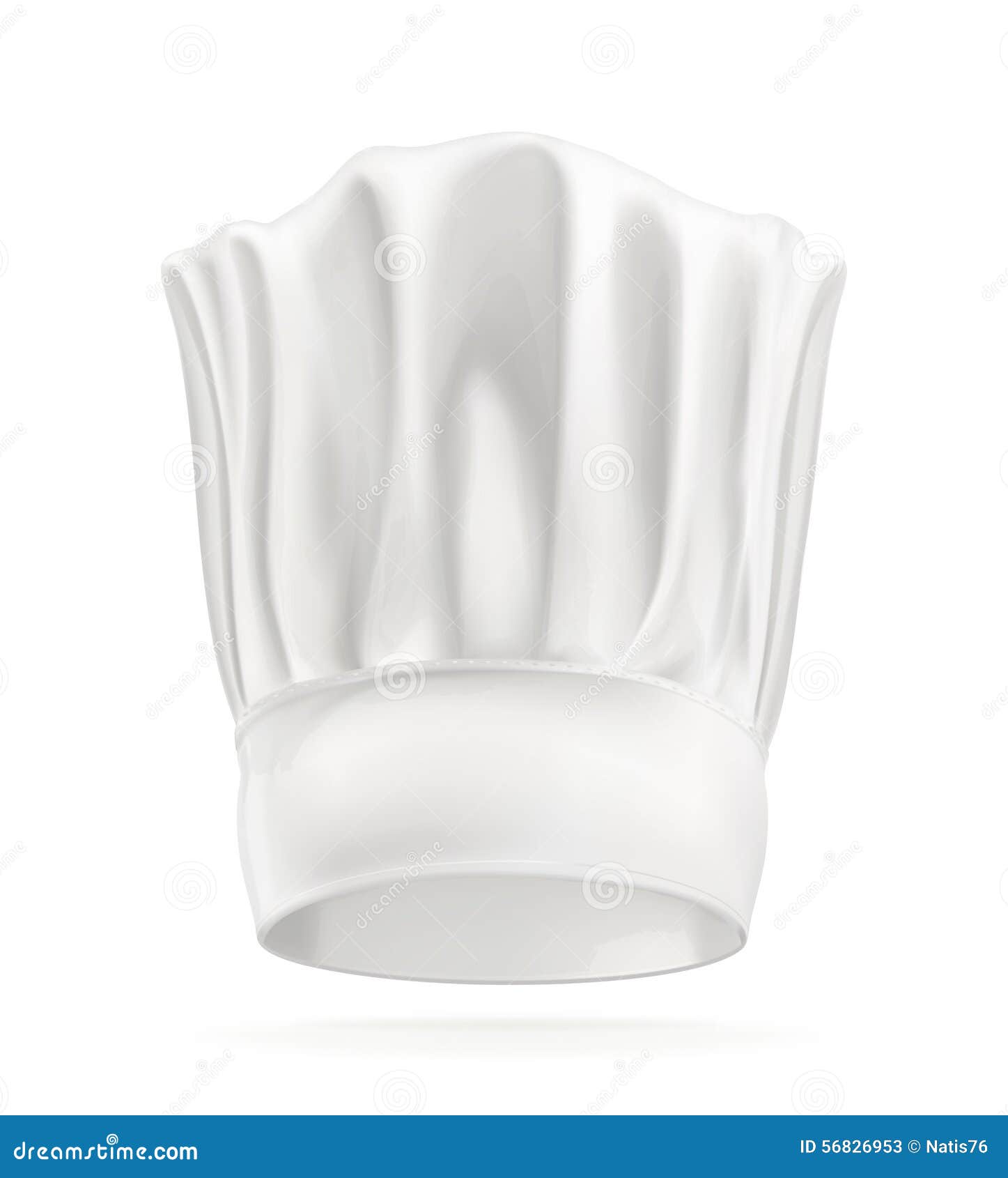 White chef hat stock vector. Illustration of clothing - 56826953