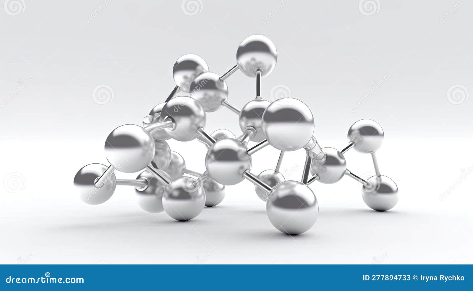 Chemical Formula Molecules on Blue Background , AI Generated Stock ...