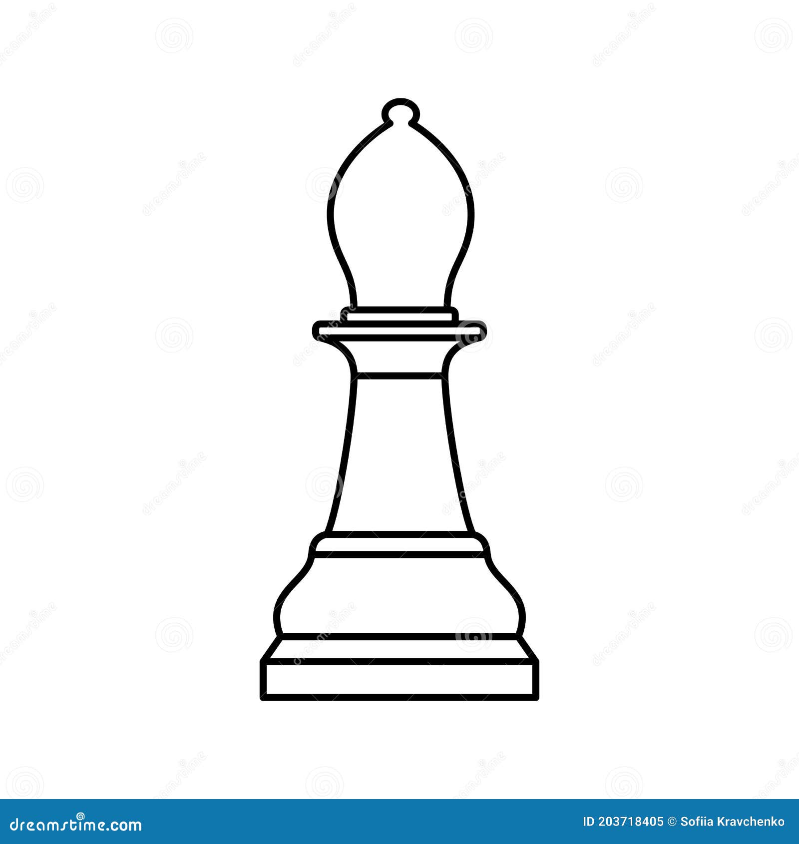 Chess Bishop Vector Line Art Illustration | CartoonDealer.com #231342728 Chess Bishop Vector Line Art Illustration | CartoonDealer.com #231342728