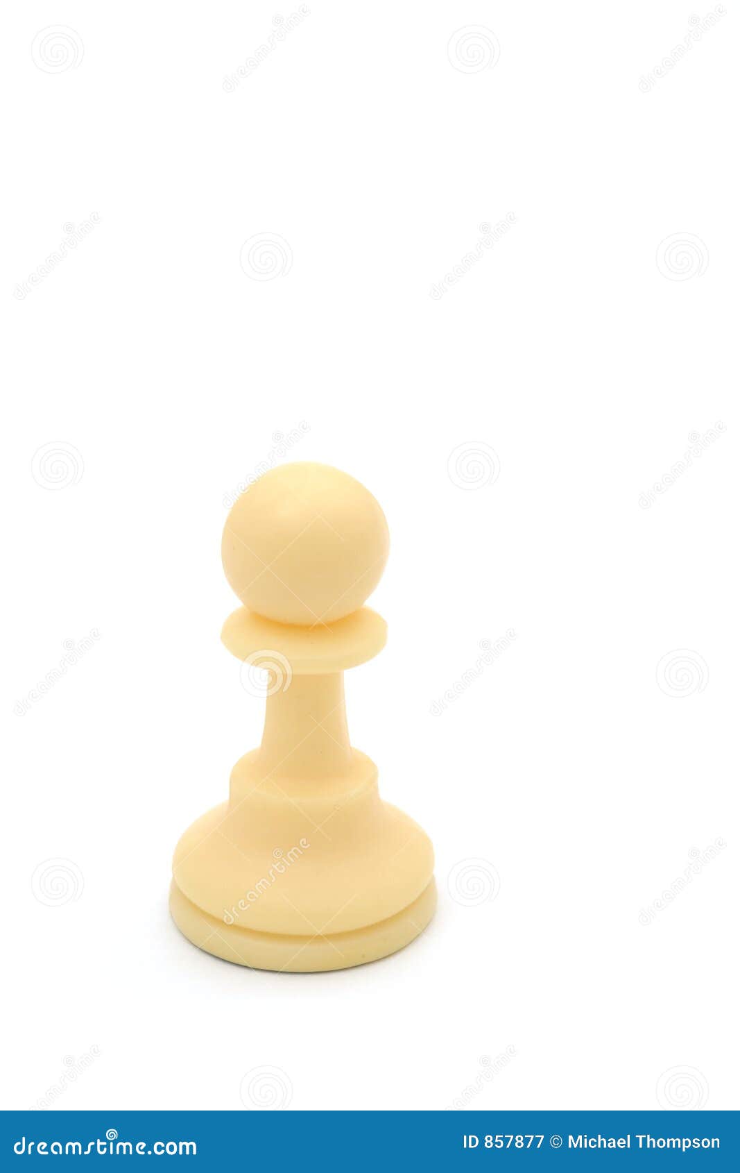 White Chess Pawn Isolated On White Background Stock Image ...