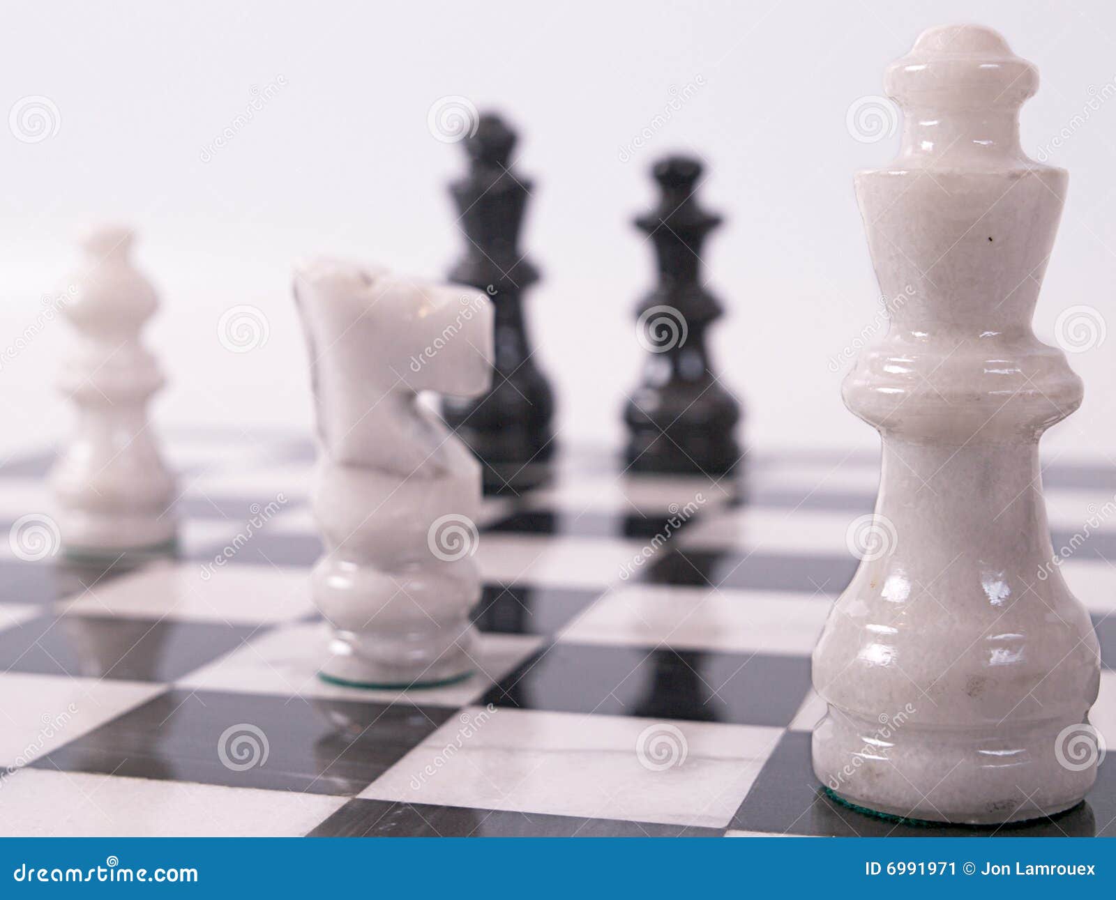 White Chess Pieces stock image. Image of compete, teams - 6991971