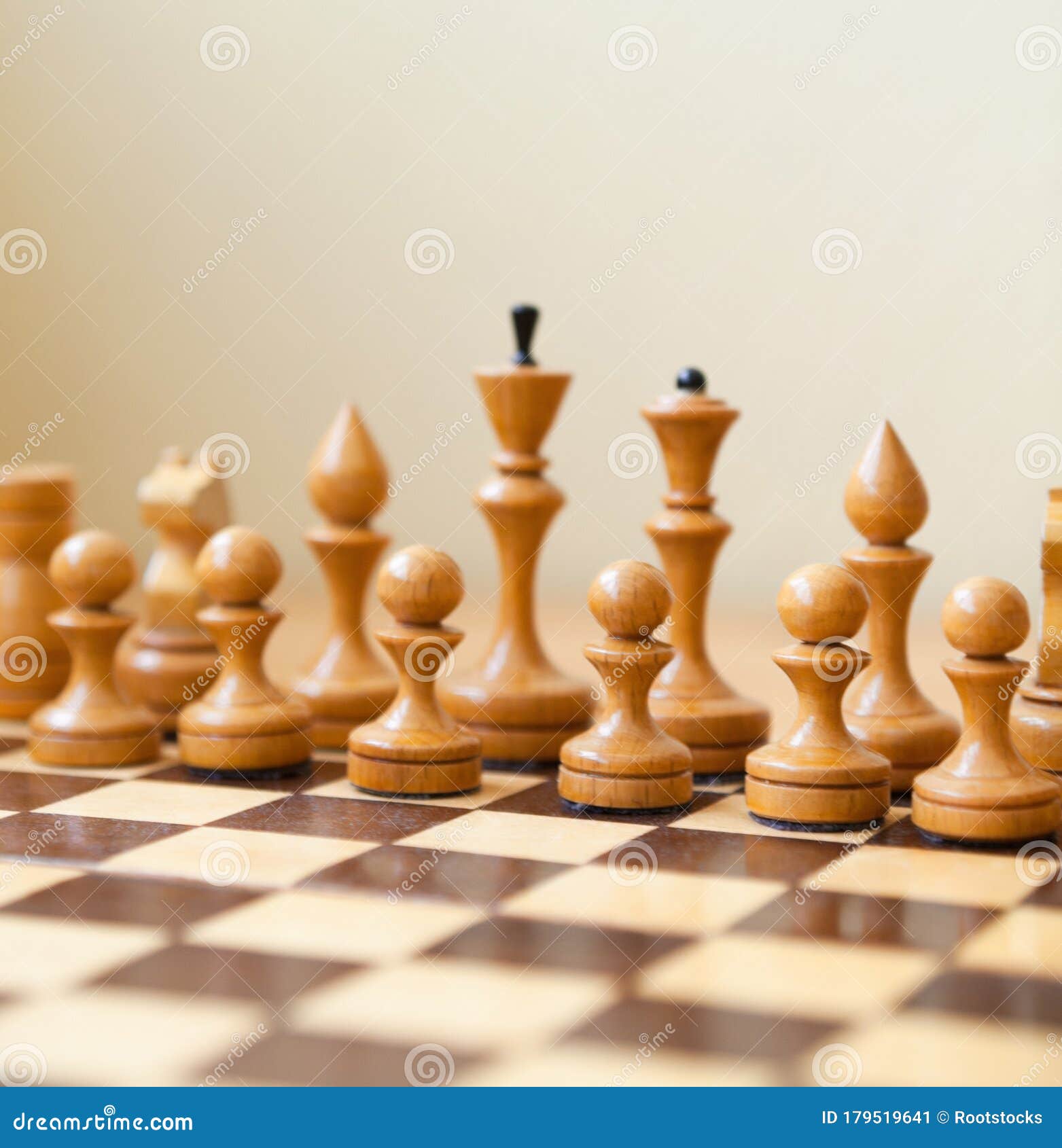 White Chess Pieces on the Chessboard Stock Image - Image of leisure ...