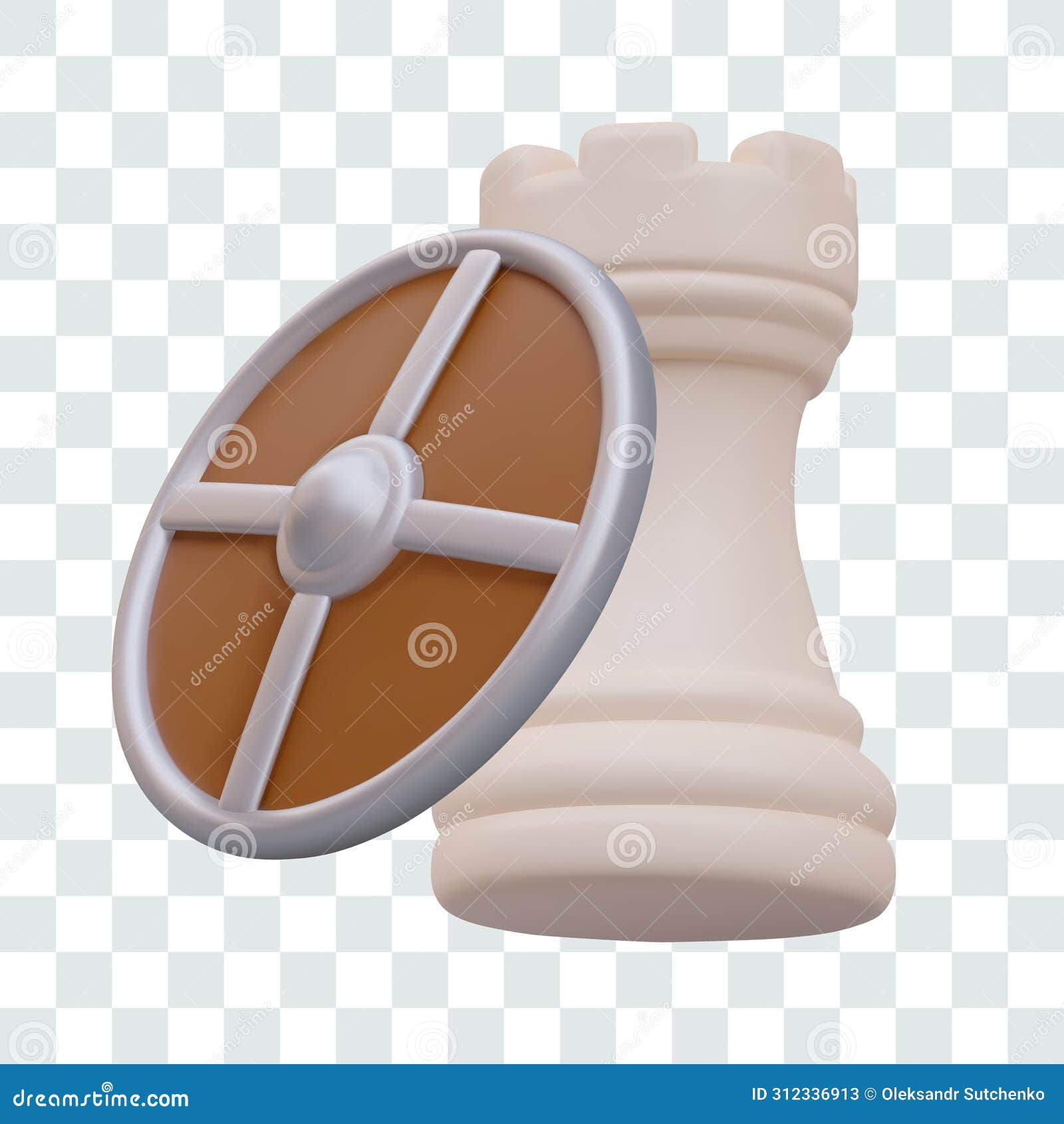 Shield With Chessboard Icon Silhouette, Vector Illustration Isolated On ...