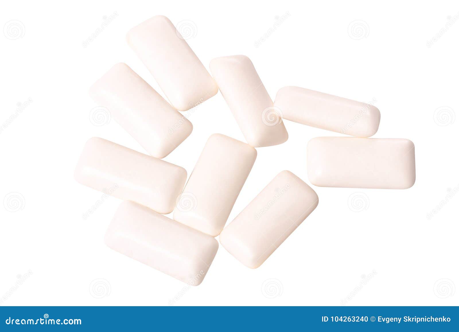 White chewing gum stock photo. Image of detail, fresh - 104263240
