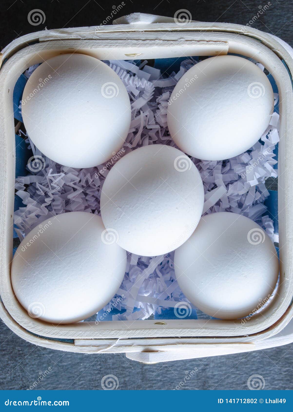 White Chicken Eggs Ready for Easter Stock Photo - Image of objects ...