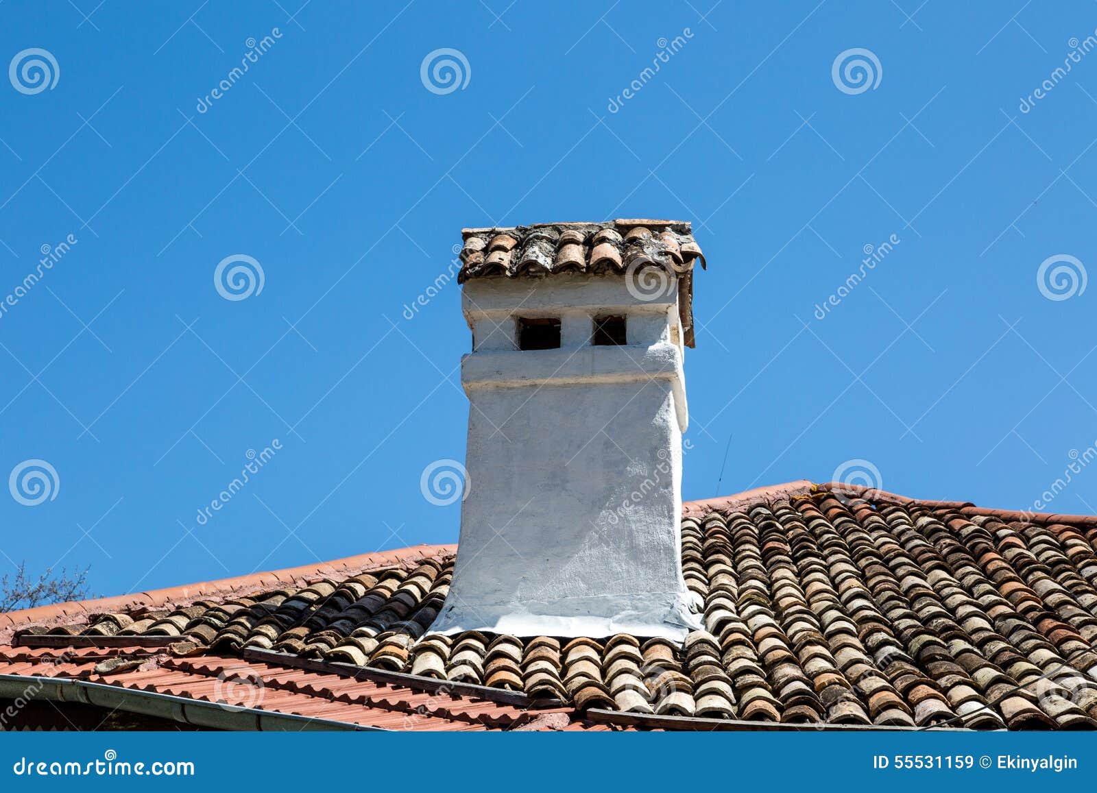 White Chimney stock image. Image of chimney, historic - 55531159