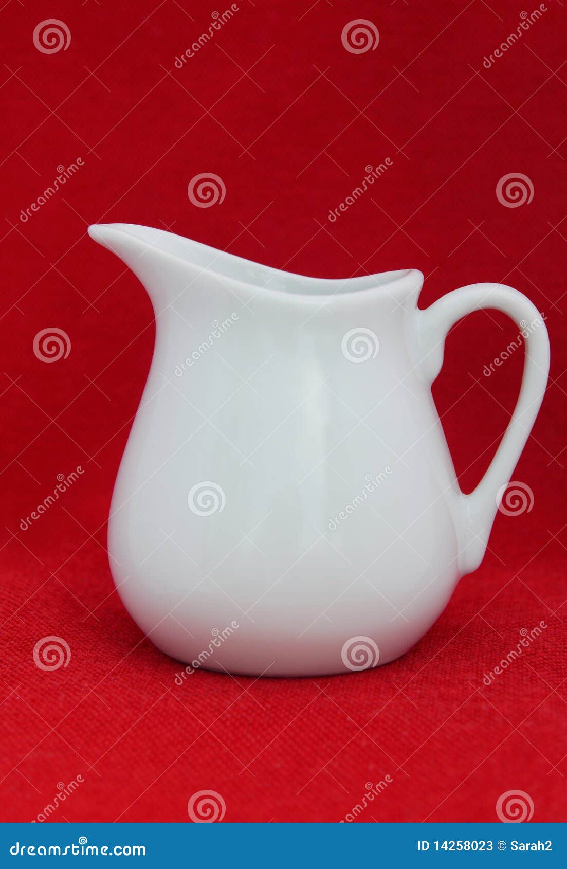 White China Jug on Red Cloth Stock Image - Image of handle, pure: 14258023