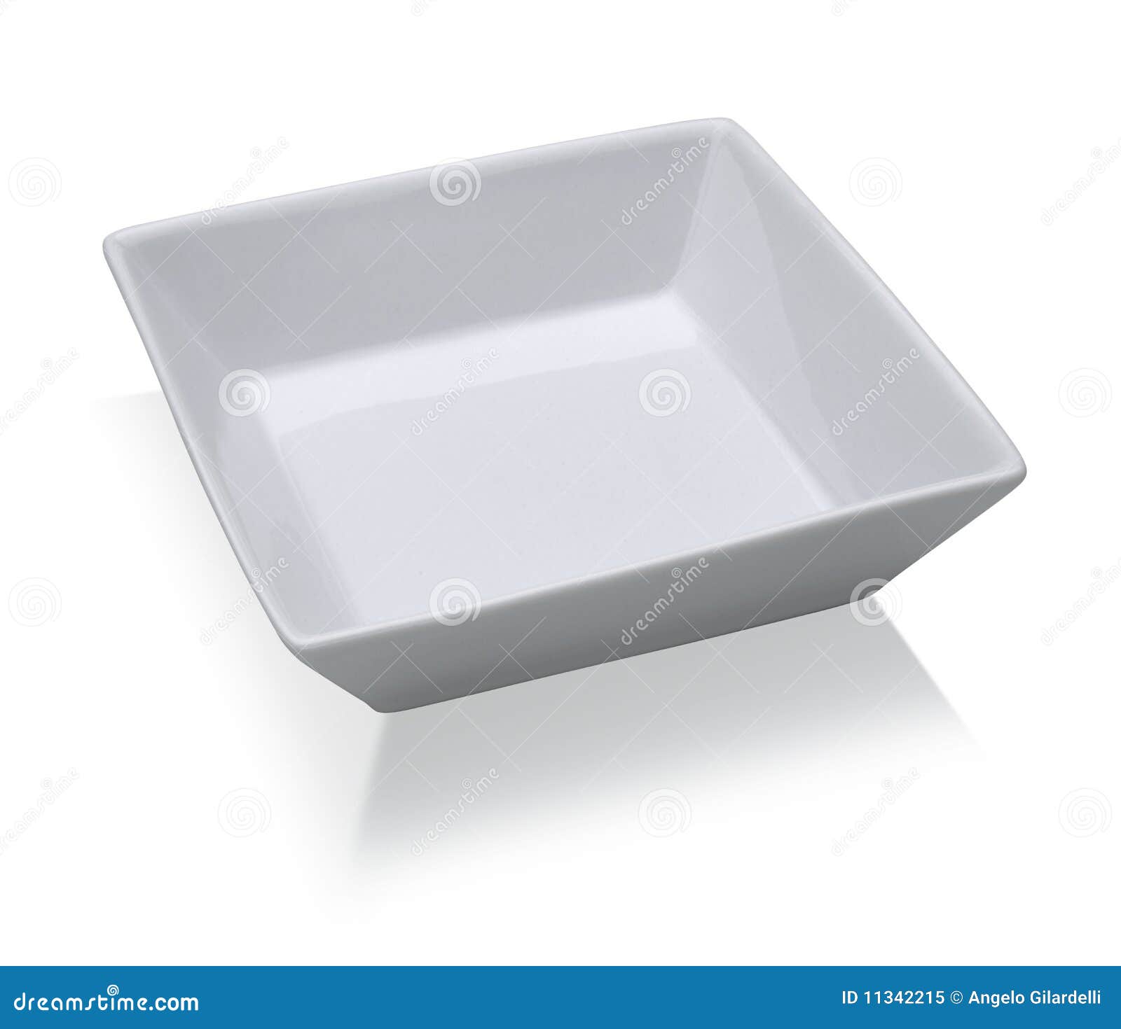 White china square plate stock image. Image of ware, empty - 11342215