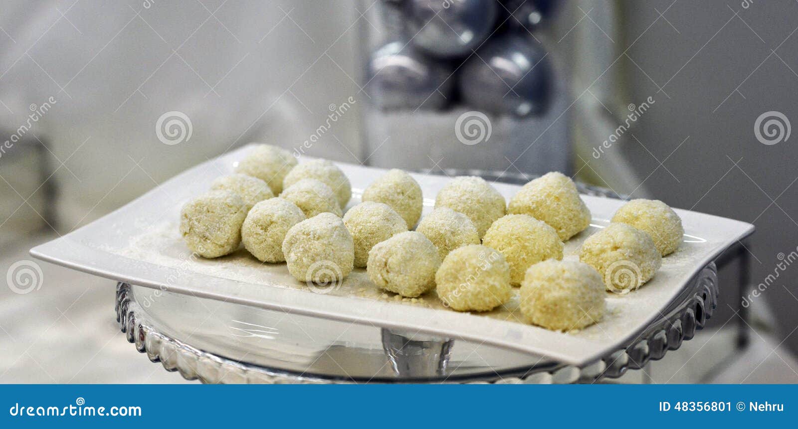 White chocolate balls stock image. Image of globe, vanilla - 48356801