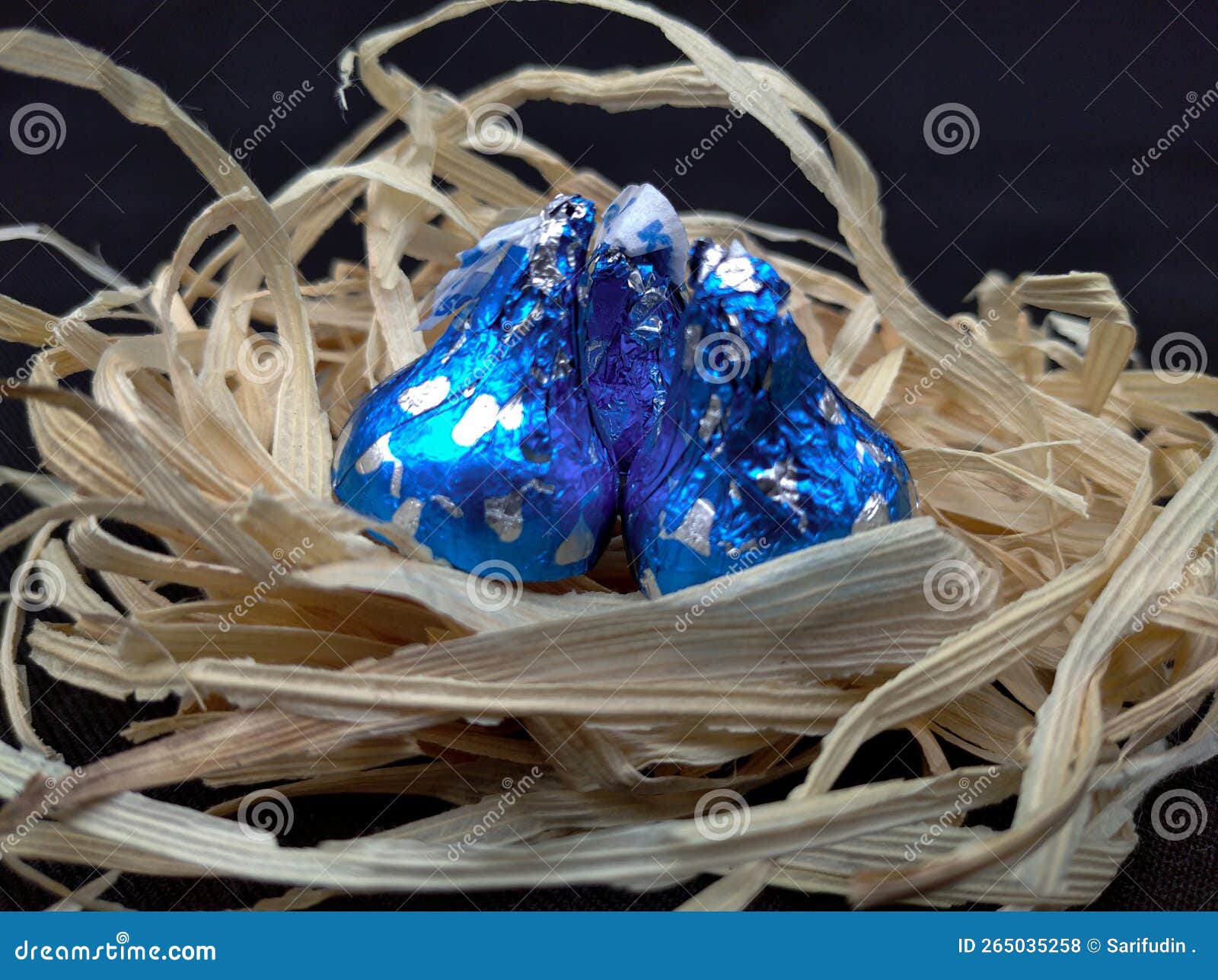 White Chocolate Packaging on Black Background Stock Photo - Image of ...