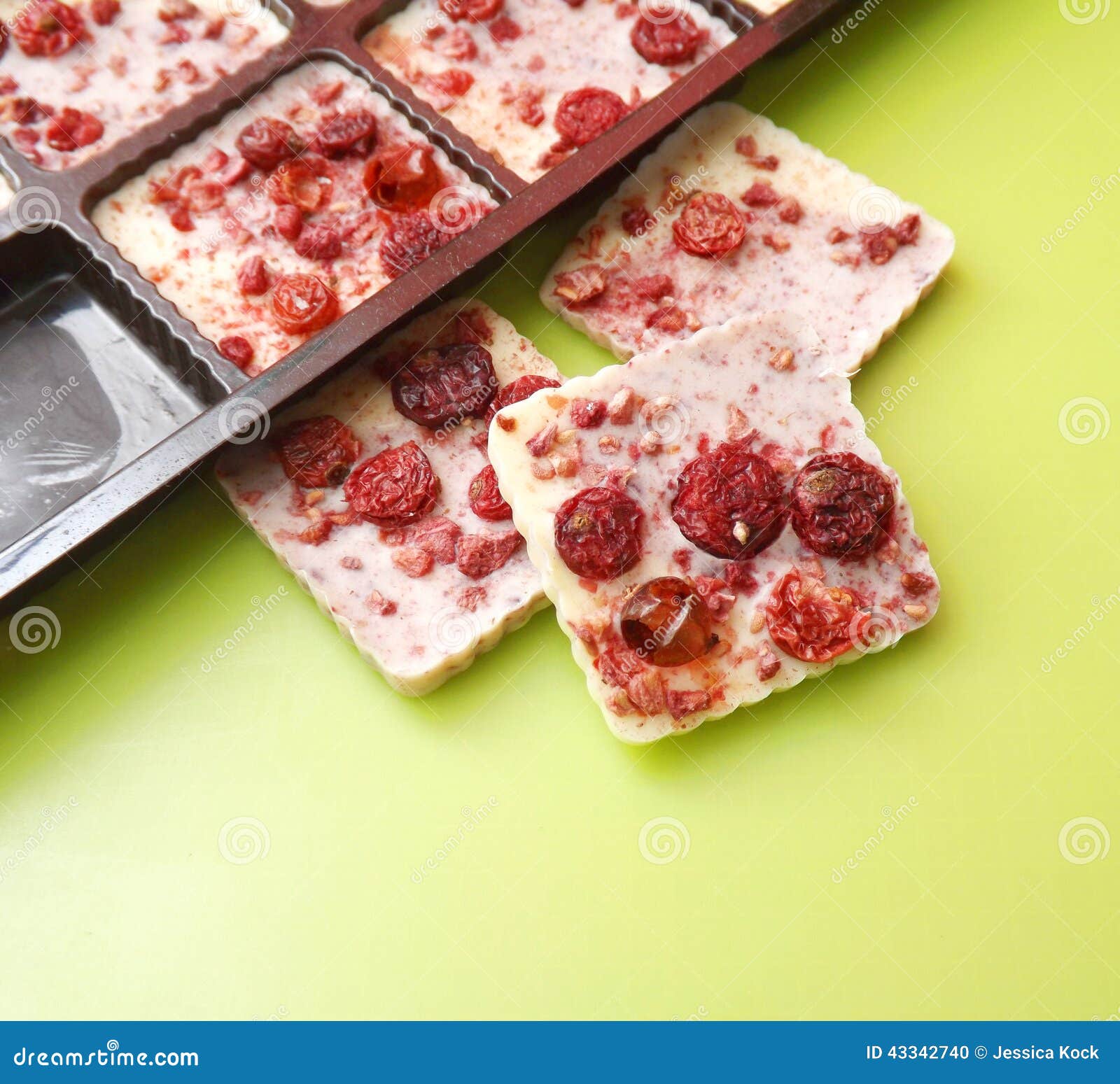 White Chocolate with Berries Stock Photo - Image of white, sweetness ...