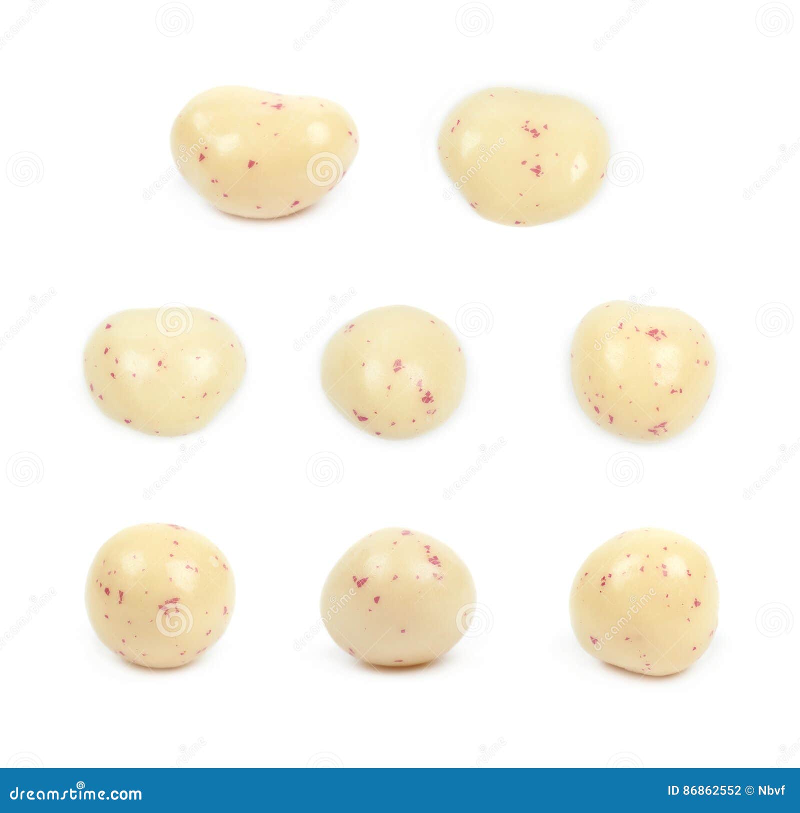 White Chocolate Candy Ball Isolated Stock Photo - Image of flavor ...