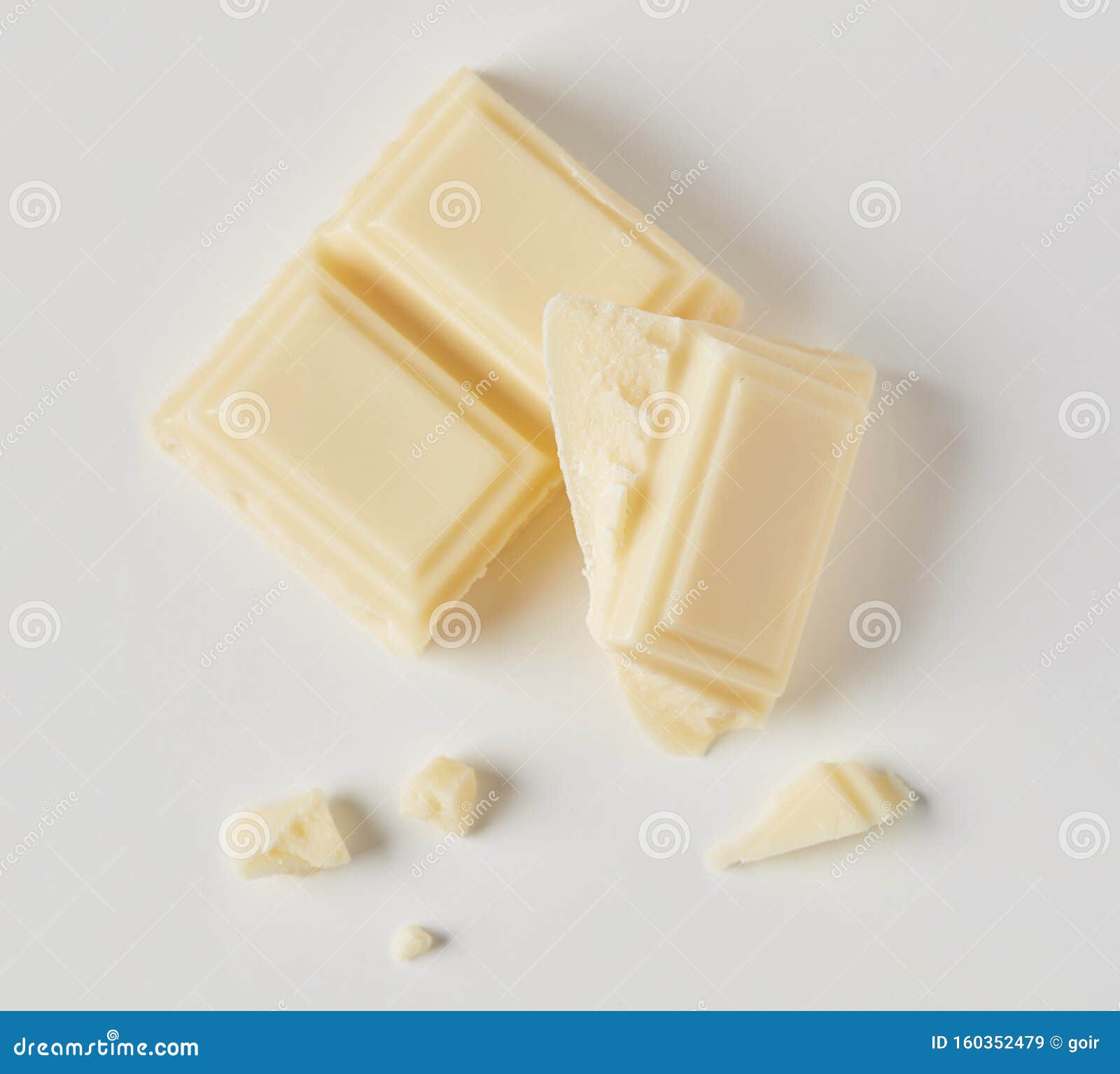 White chocolate chunks stock image. Image of clipping - 160352479
