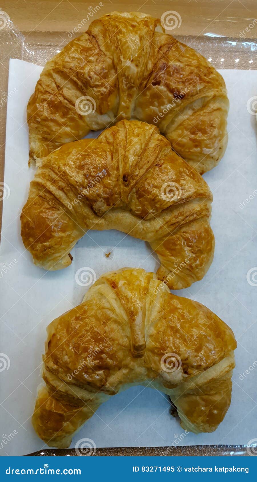 White chocolate croissants stock image. Image of breakfast - 83271495
