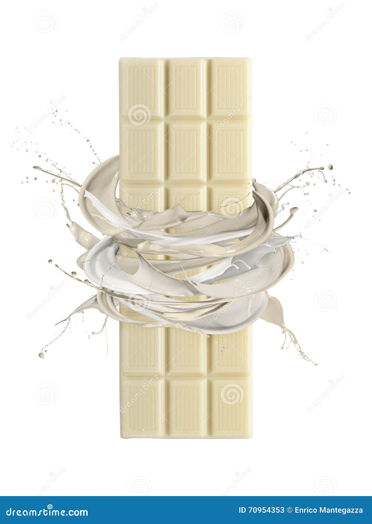 White chocolate stock image. Image of candy, motion, isolated - 70954353
