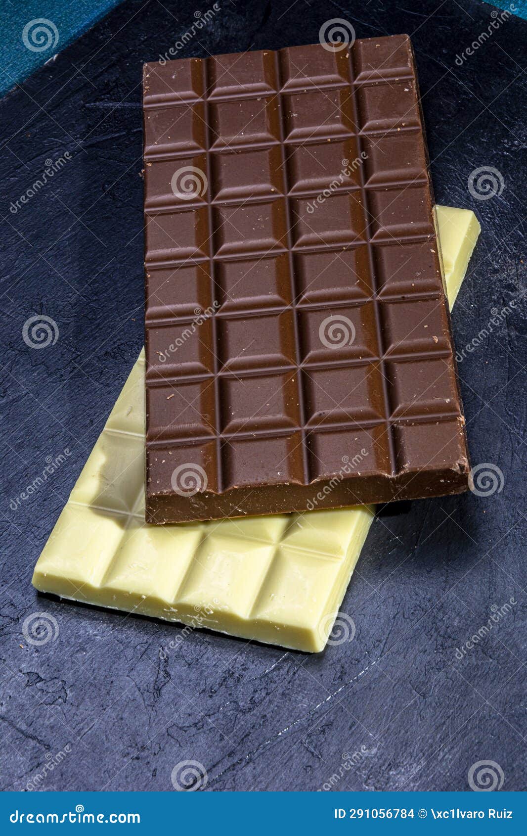 Two Chocolate Tablets on the Table. Stock Photo - Image of appetizing ...