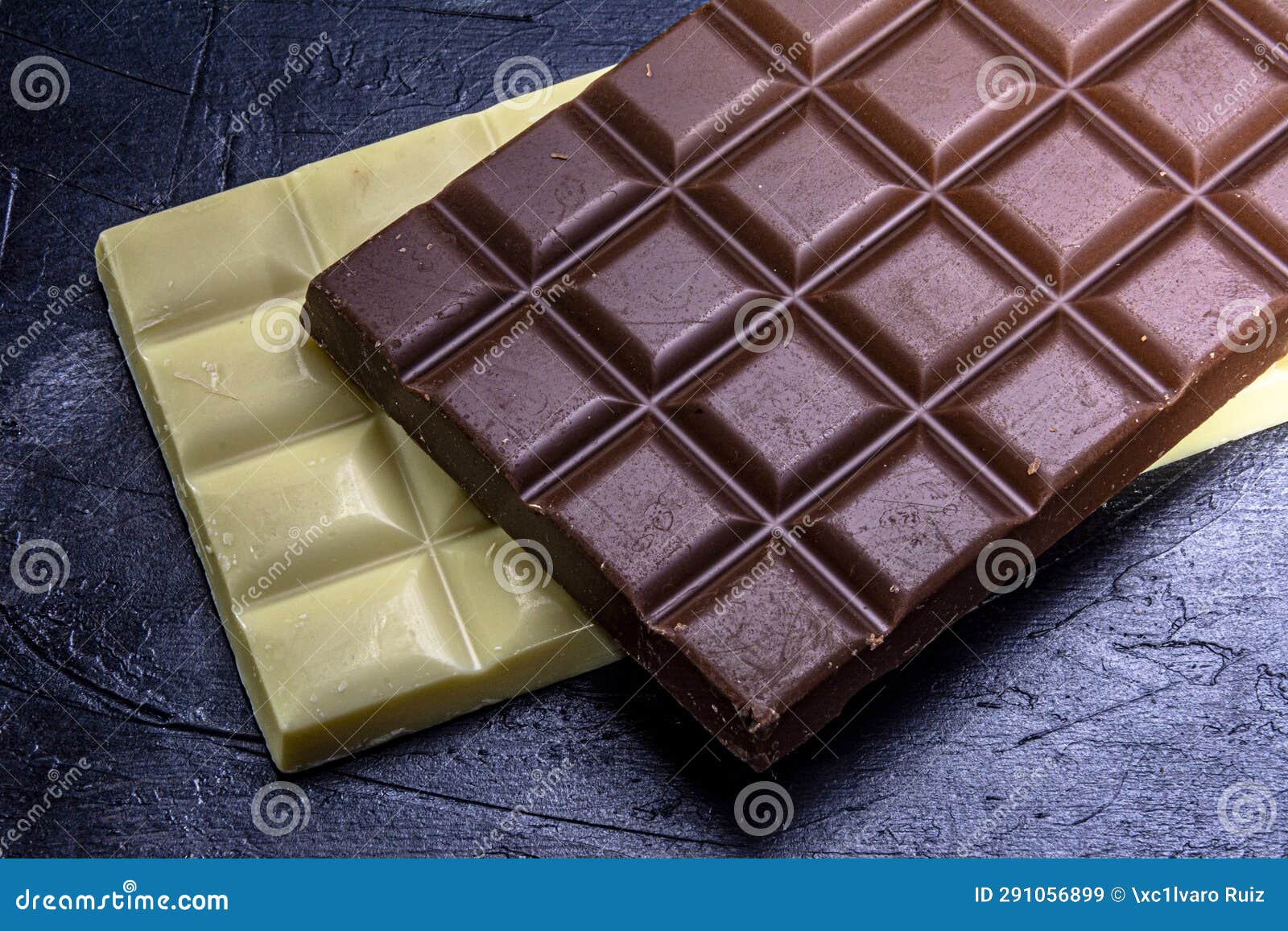 Two Chocolate Tablets on the Table. Stock Image - Image of assortment ...