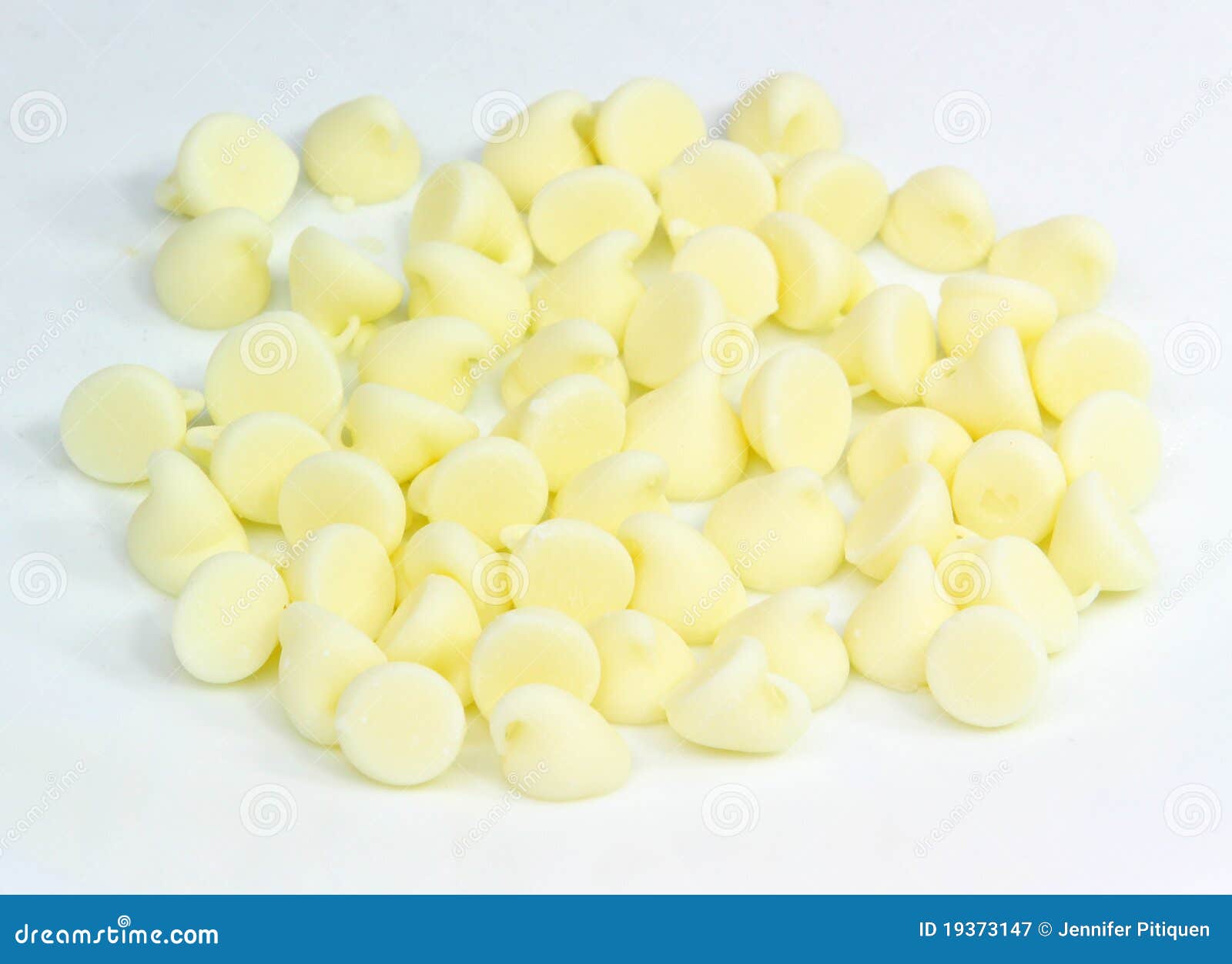 White Chocolate Morsels stock image. Image of pieces - 19373147