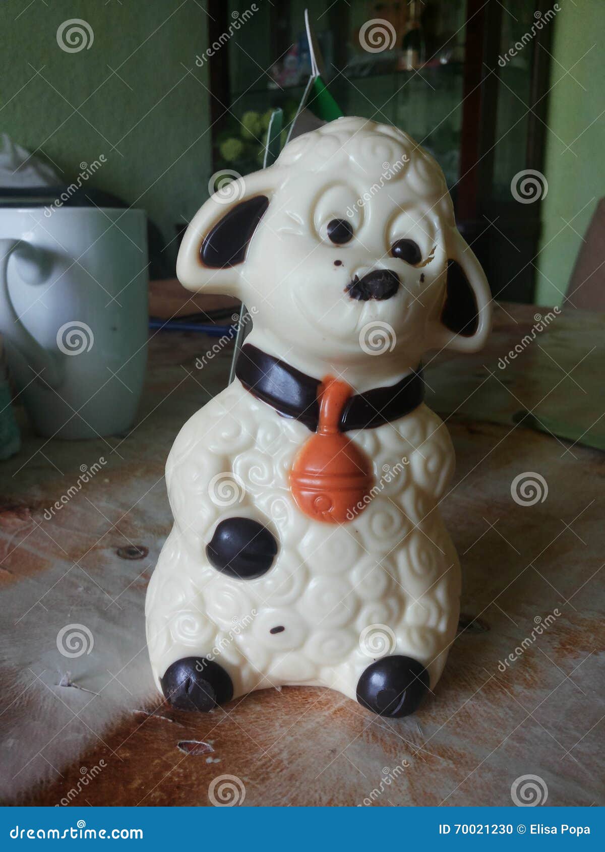 White Chocolate Small Sheep Stock Photo - Image of chocolate, yummy ...