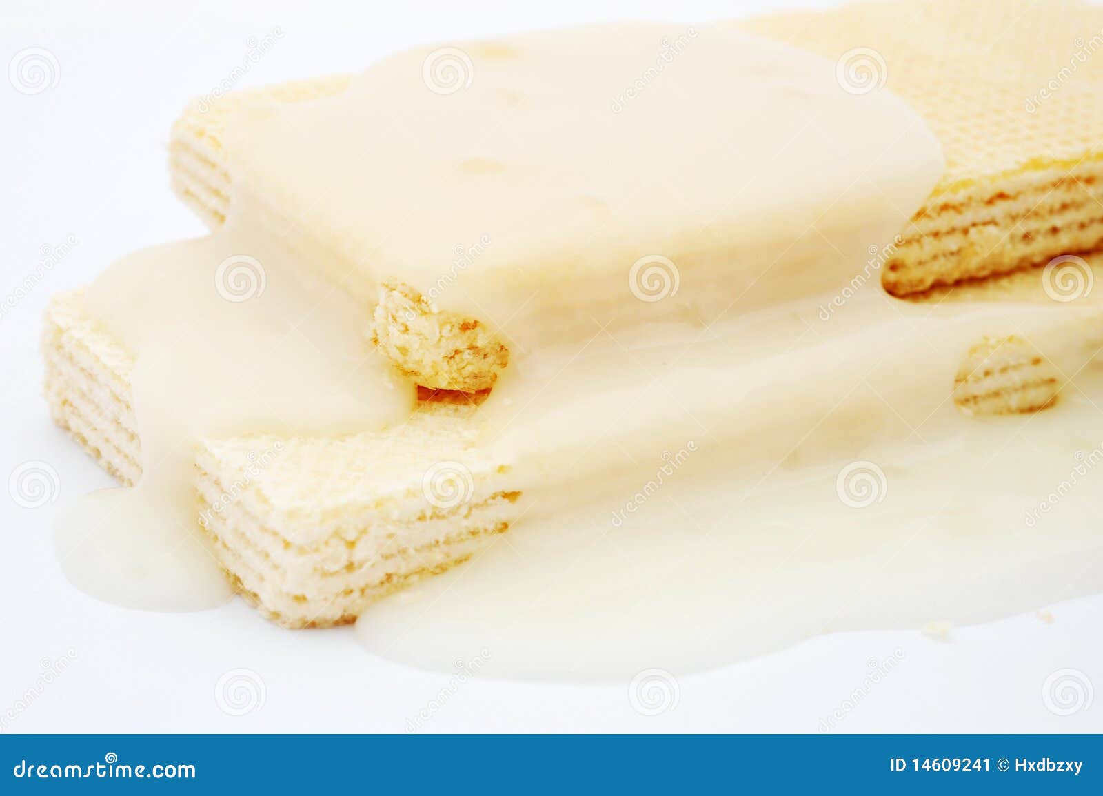 White chocolate wafer stock image. Image of cuisine, fluid - 14609241