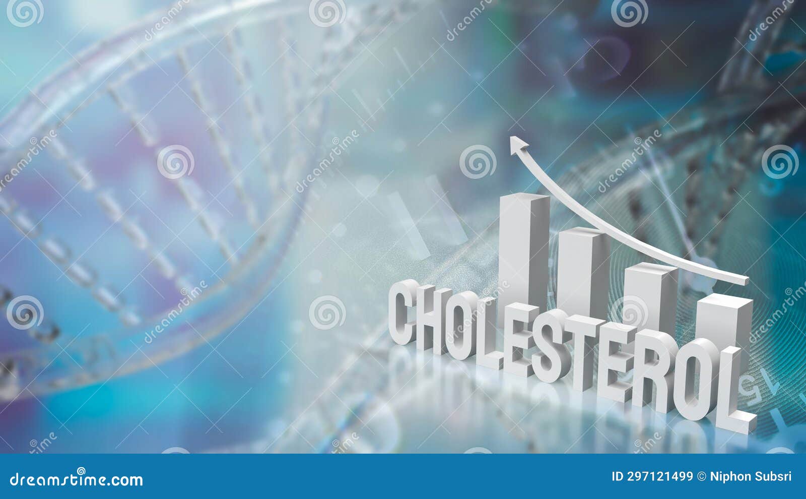The White Cholesterol on Dan Background for Medical and Sci Concept 3d ...