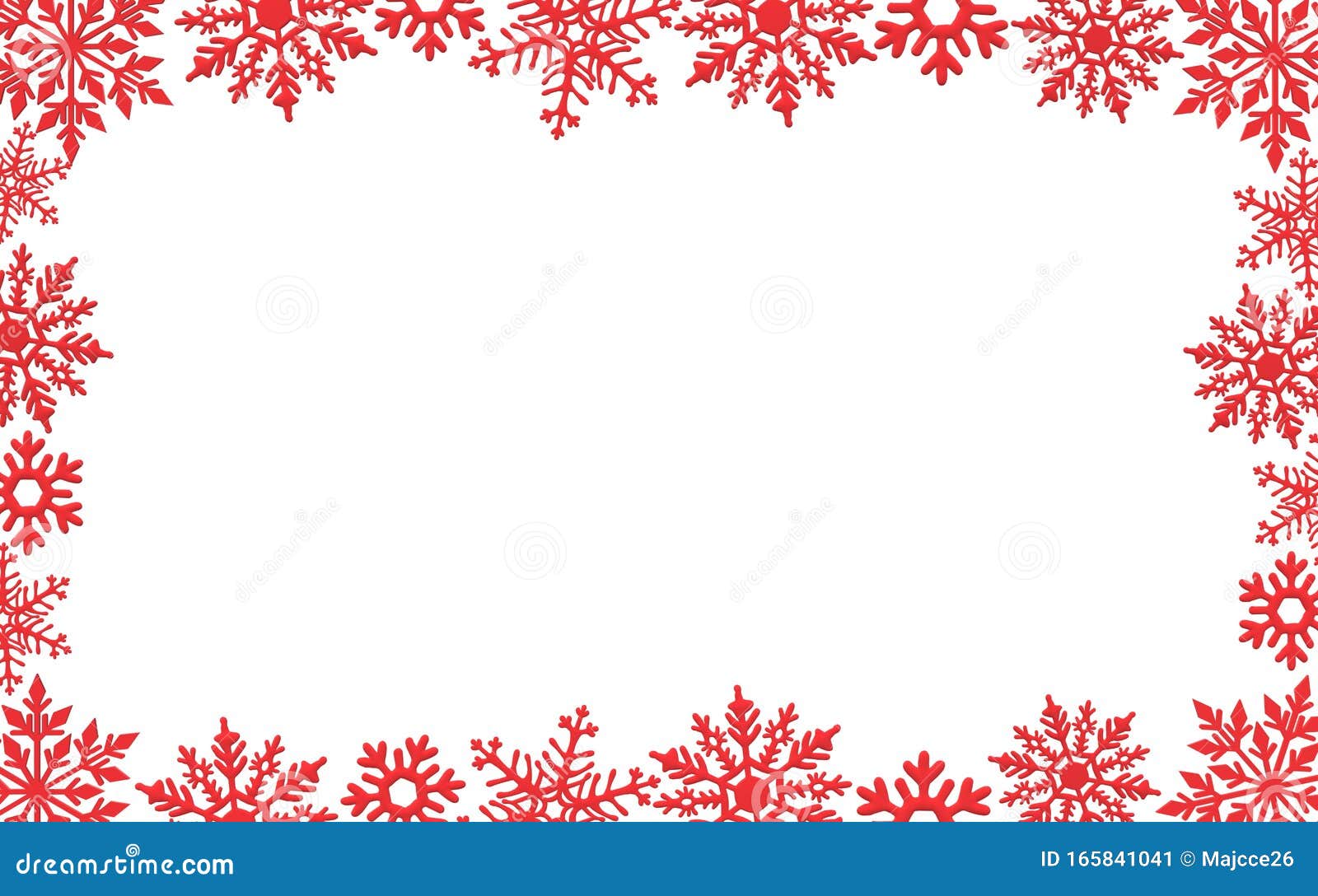 White Christmas Background with Red Snowflakes Border Abstract Stock ... White Christmas Background with Red Snowflakes Border Abstract Stock ...