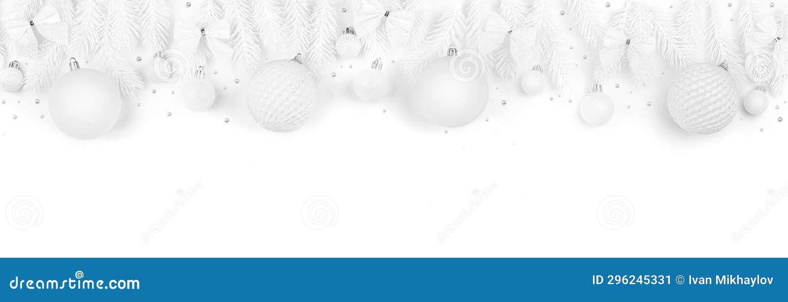 White Christmas Border on White Stock Image - Image of xmas, holiday ...
