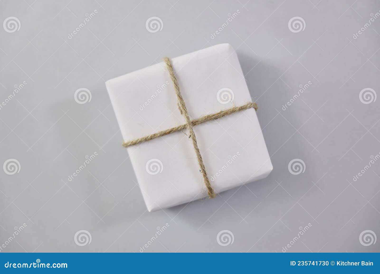 White Christmas Present stock photo. Image of frame - 235741730