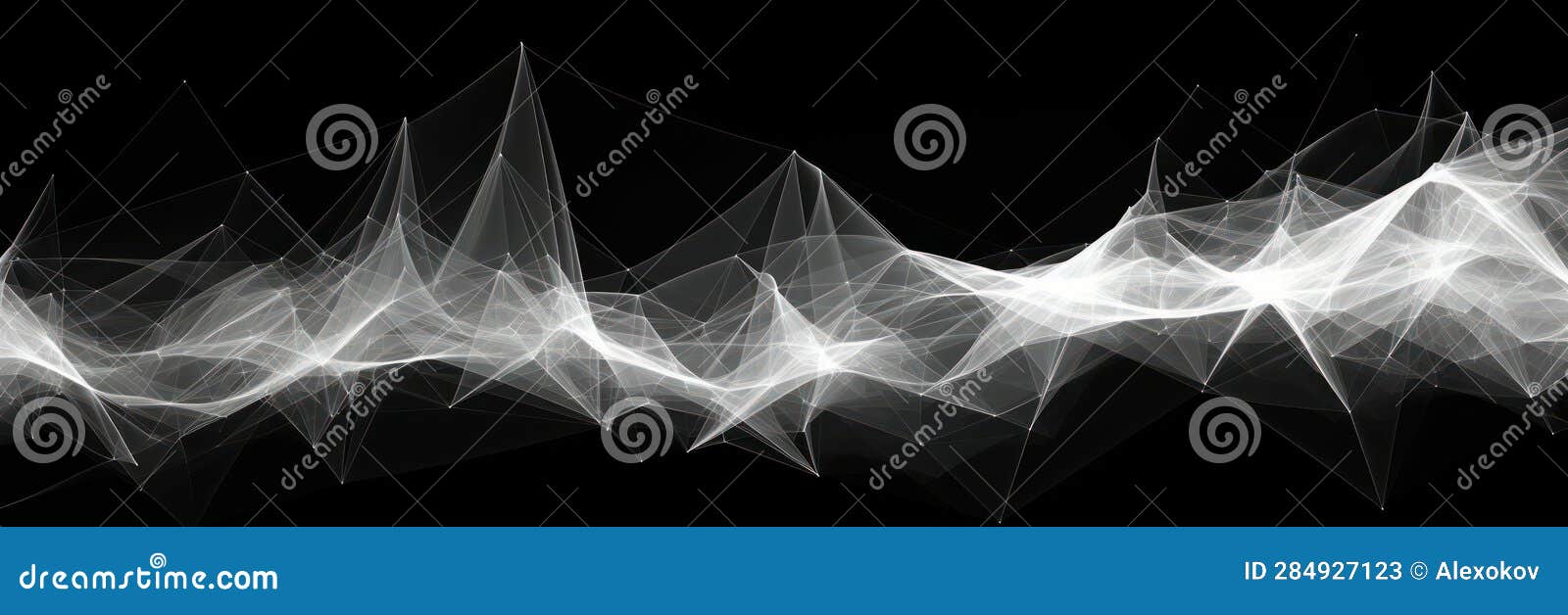 White Christmas: Translucent Clear Abstraction Lines on Black ...