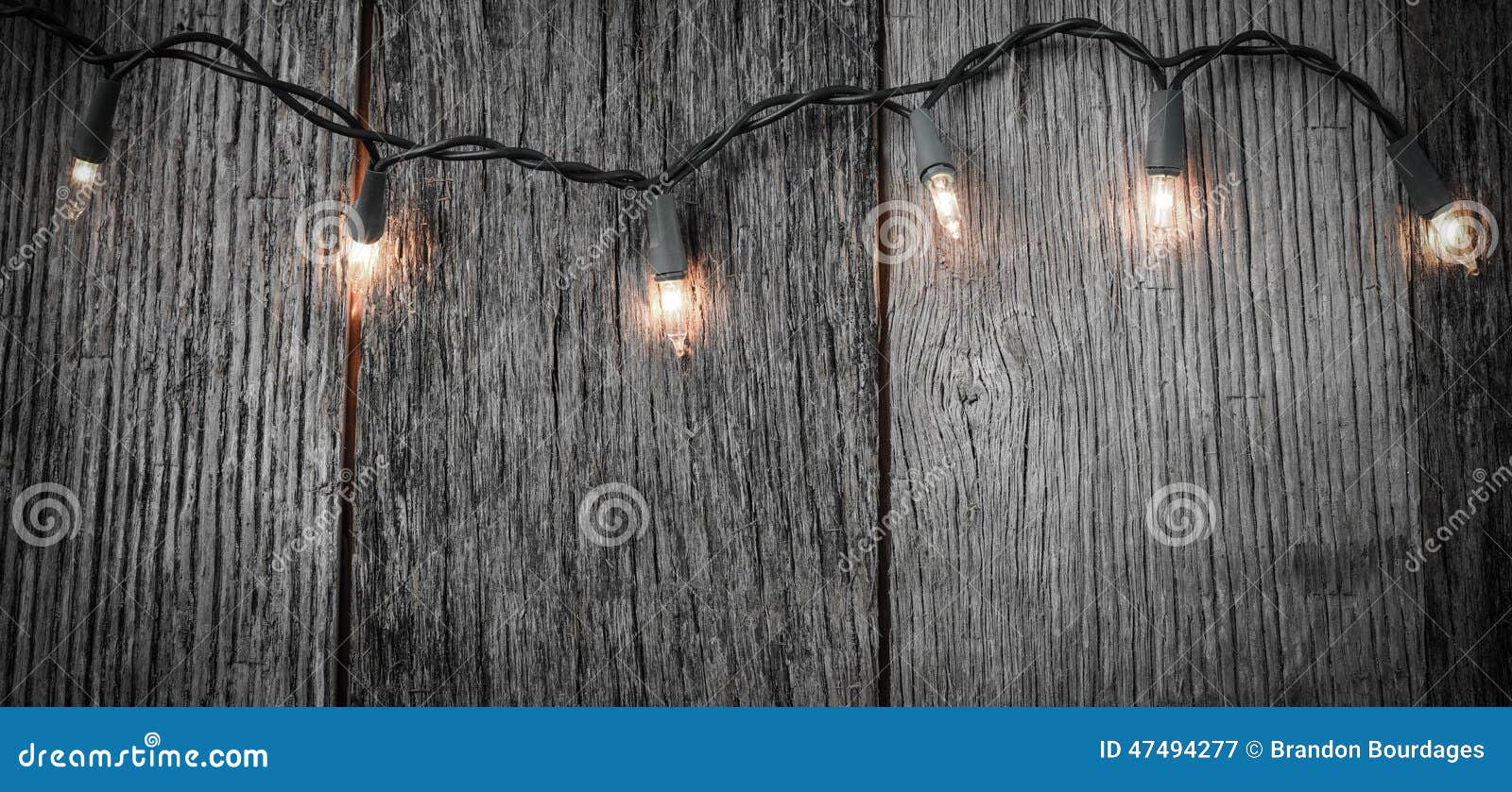 Rustic Background With Lights