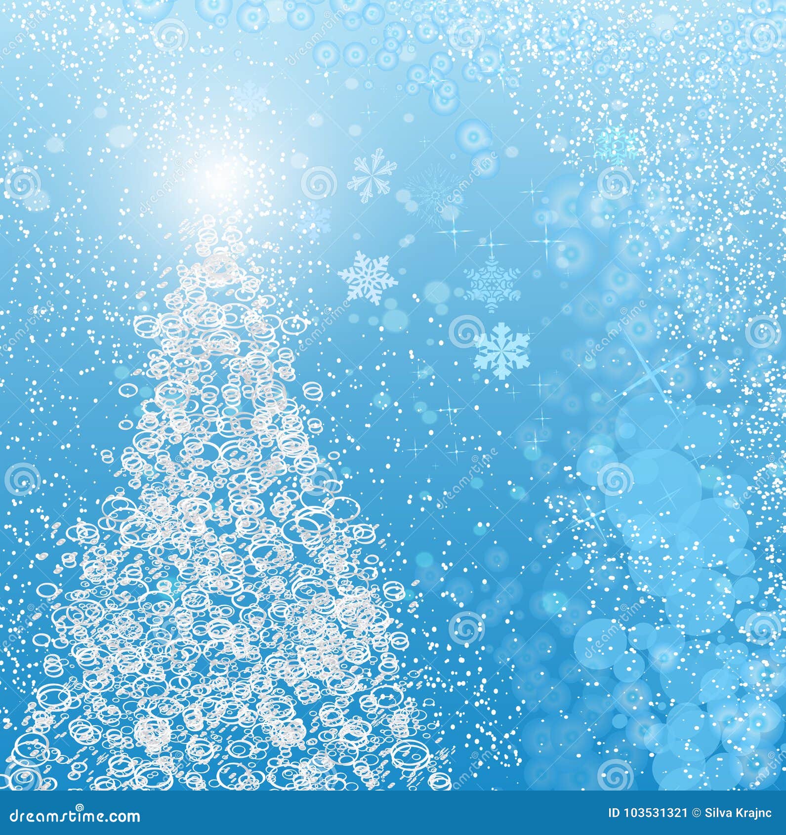 White Christmas, vector stock vector. Illustration of night - 103531321