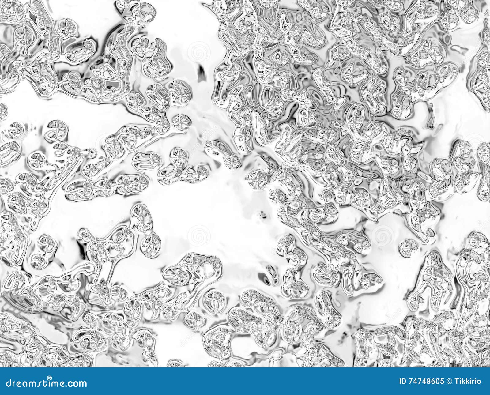 White Chromium Liquid Background, Circle Bubble Particle Backdrop Stock ...