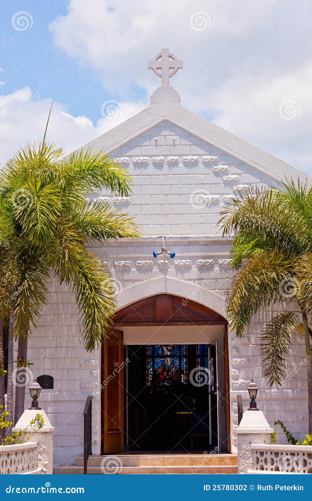 White Church stock photo. Image of caribbean, architecture - 25780302