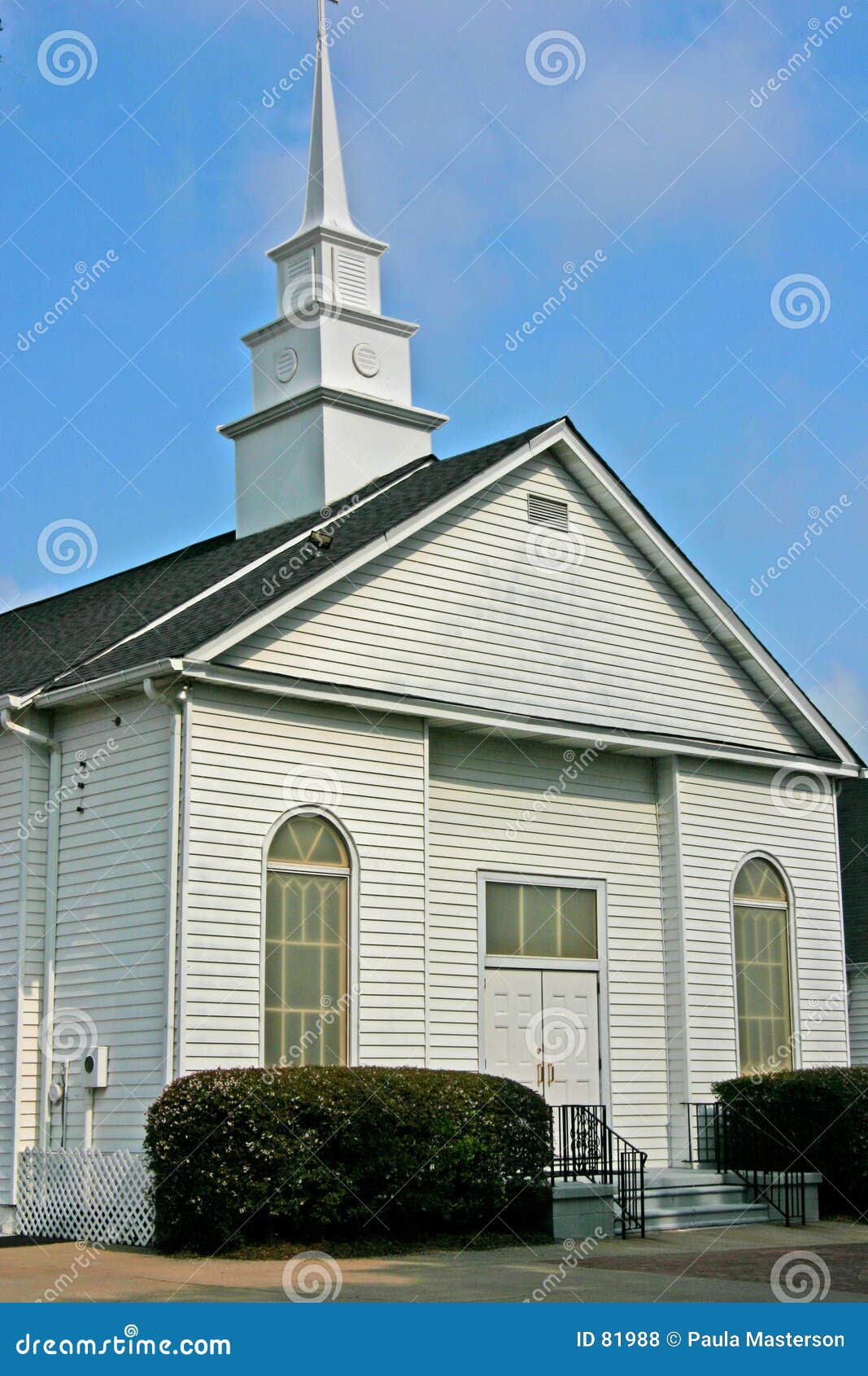White Church stock photo. Image of security, serene, congregation - 81988