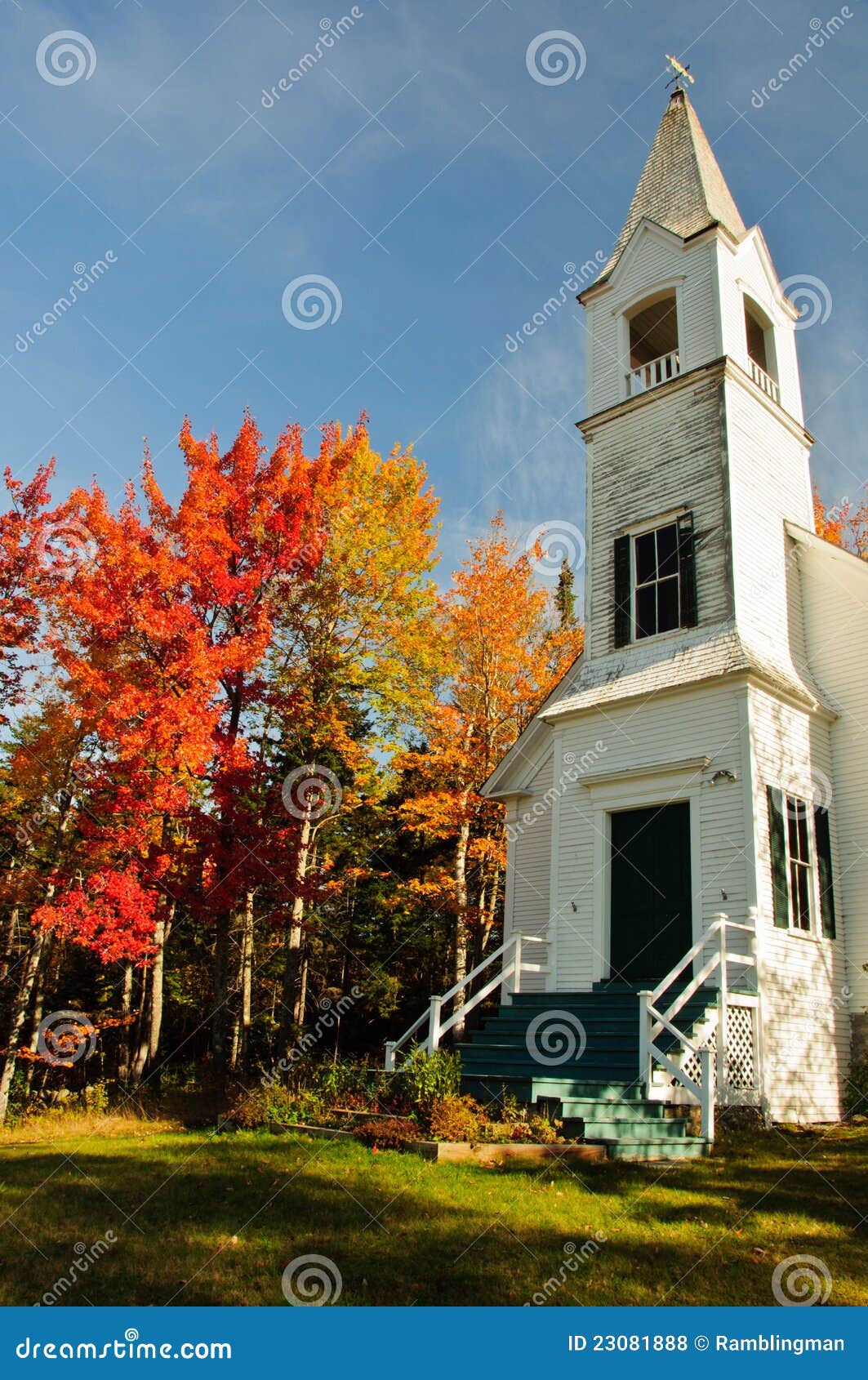 438 Fall Colors White Church Stock Photos - Free & Royalty-Free Stock ...