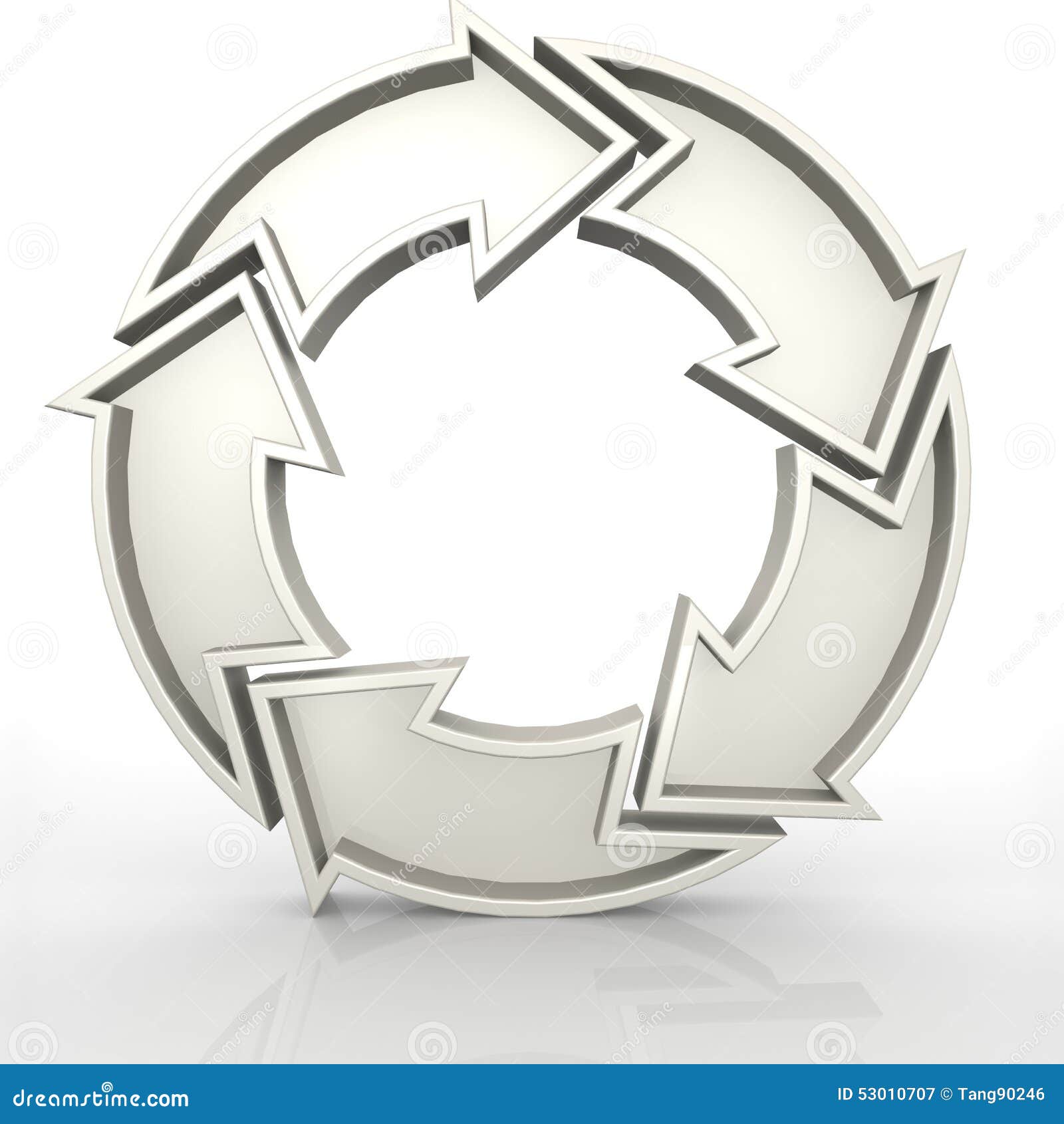 White circle with 5 arrows stock illustration. Illustration of graph ...