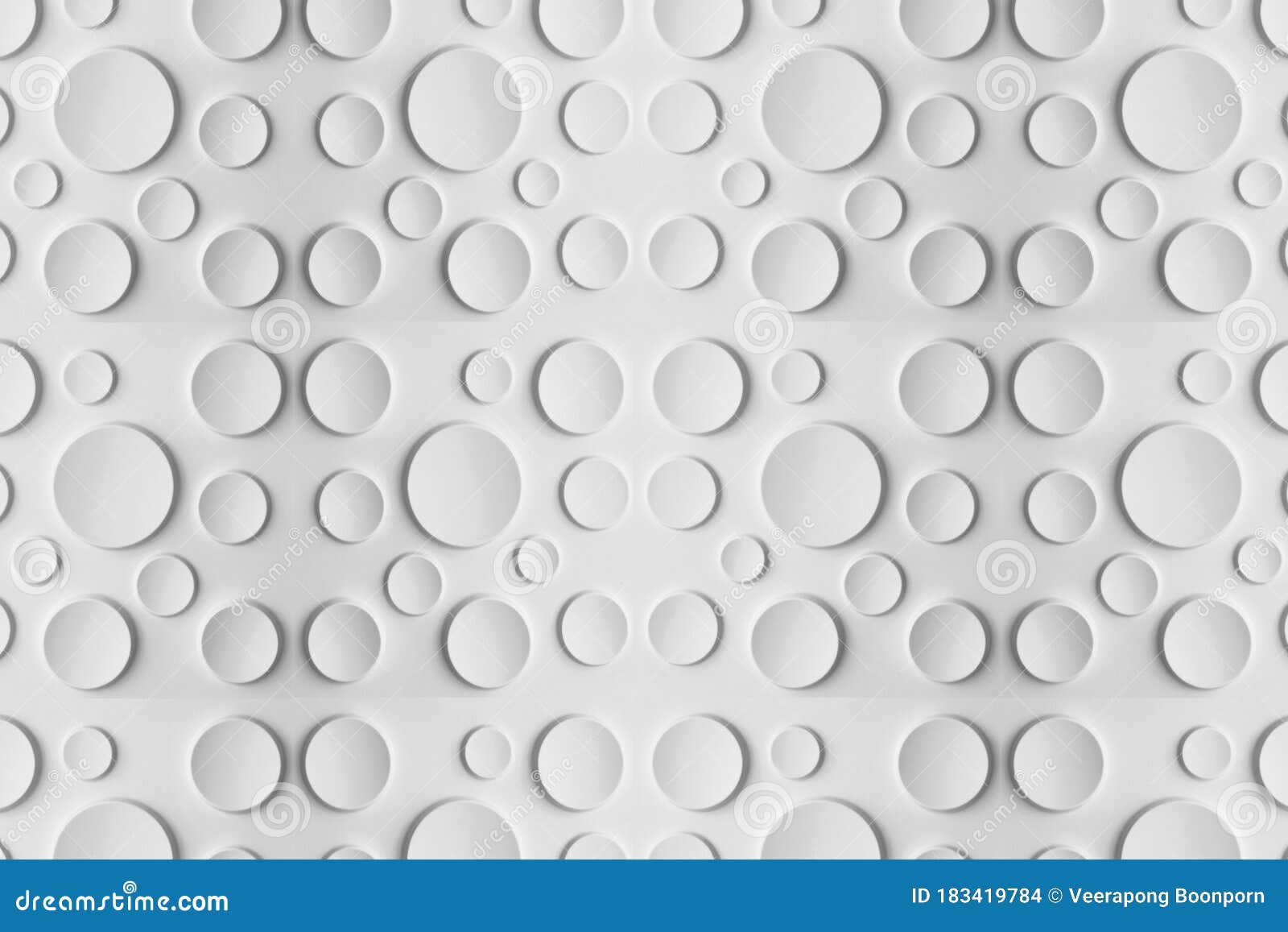 White Circle with Drop Shadows on White Background Stock Illustration - Illustration of design ...