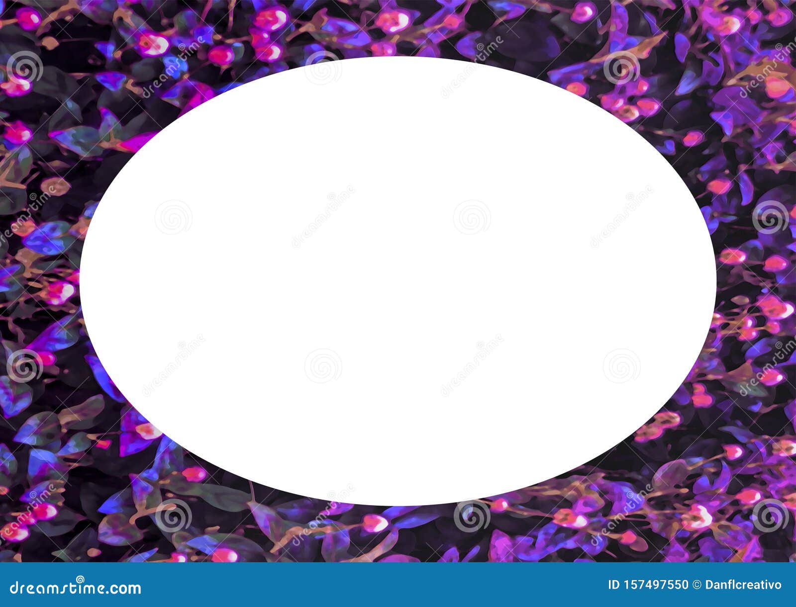 Circle Frame Background with Decorated Borders Stock Illustration ...