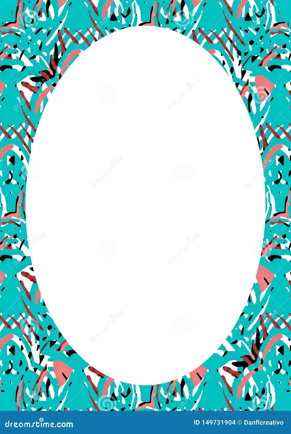 White Frame Background with Decorated Rounded Borders Stock Photo ...