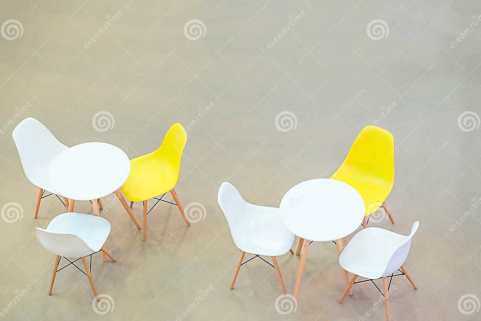 White circle table stock image. Image of empty, table - 67005211
