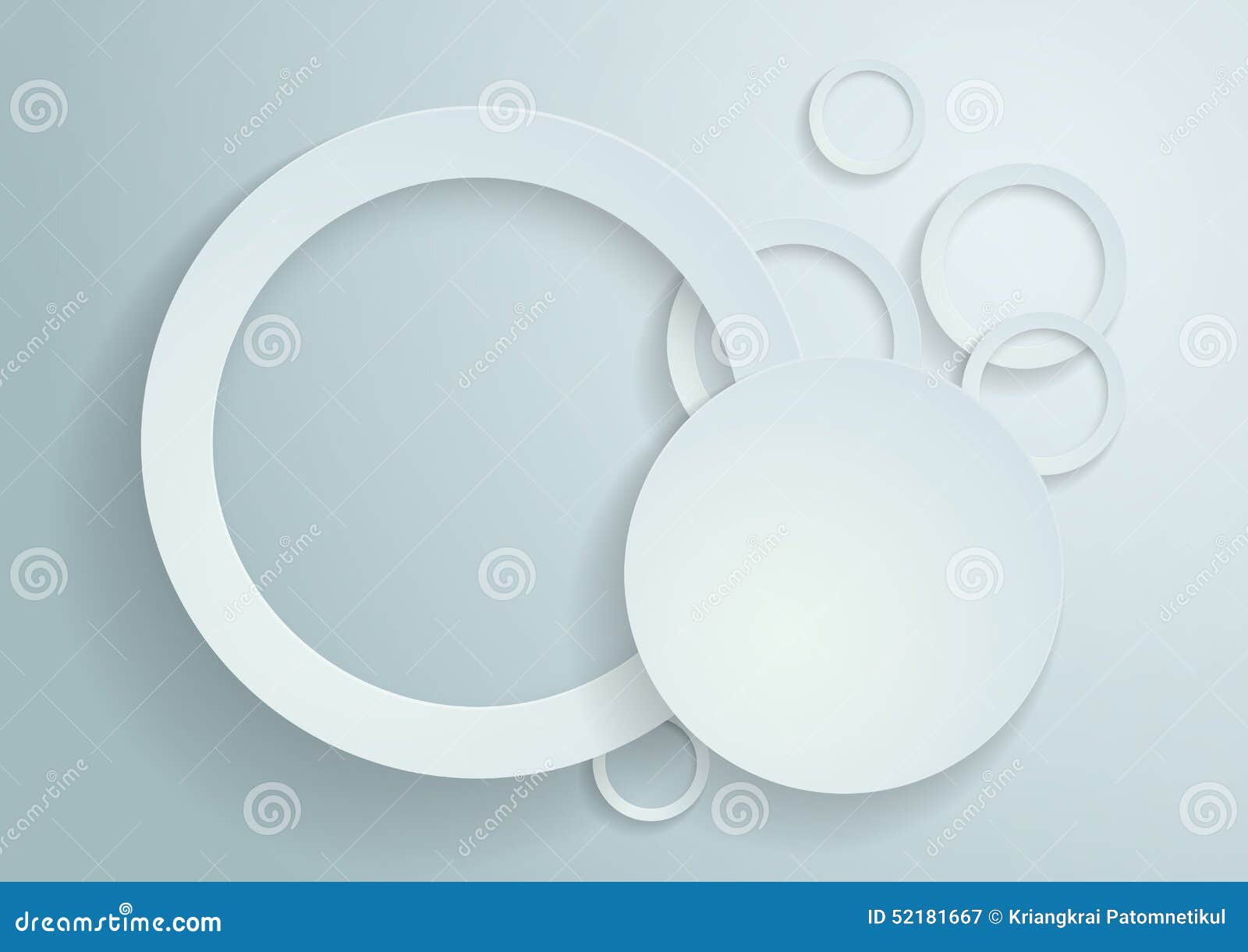 White Circles Vector Background Stock Vector - Illustration of graphic ...