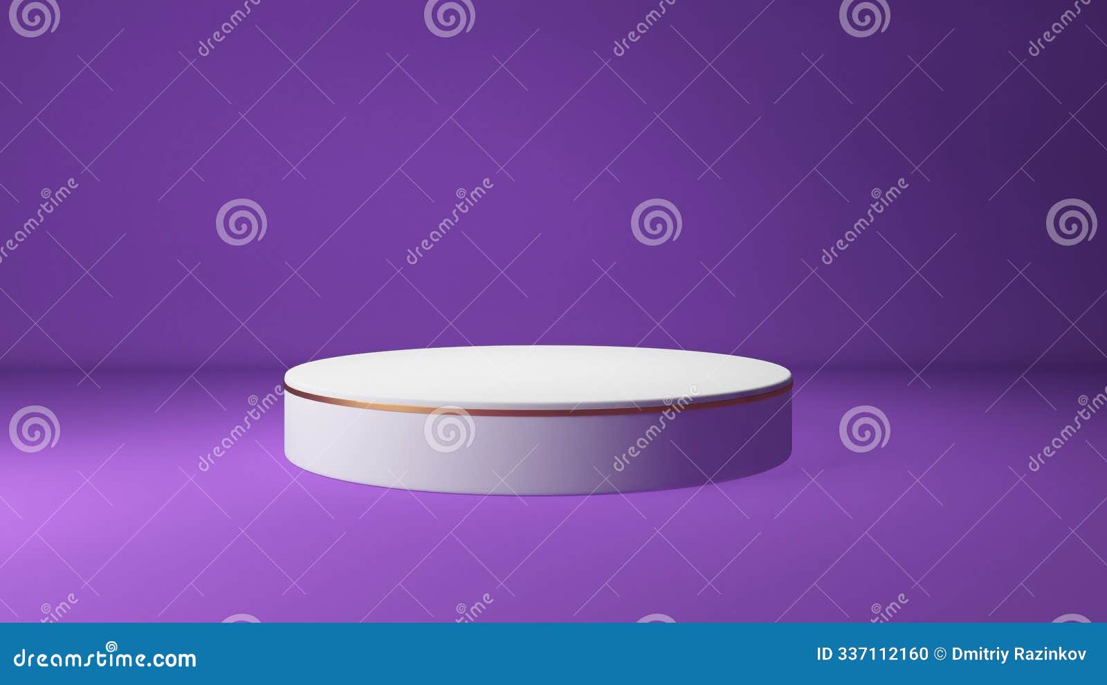 White Circular Ring Shaped Lamps Hang Under Concrete Ceiling With ...