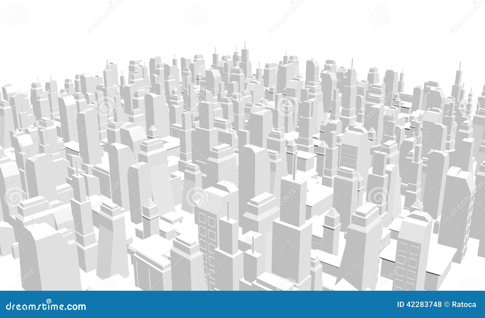 White city stock illustration. Illustration of estate - 42283748