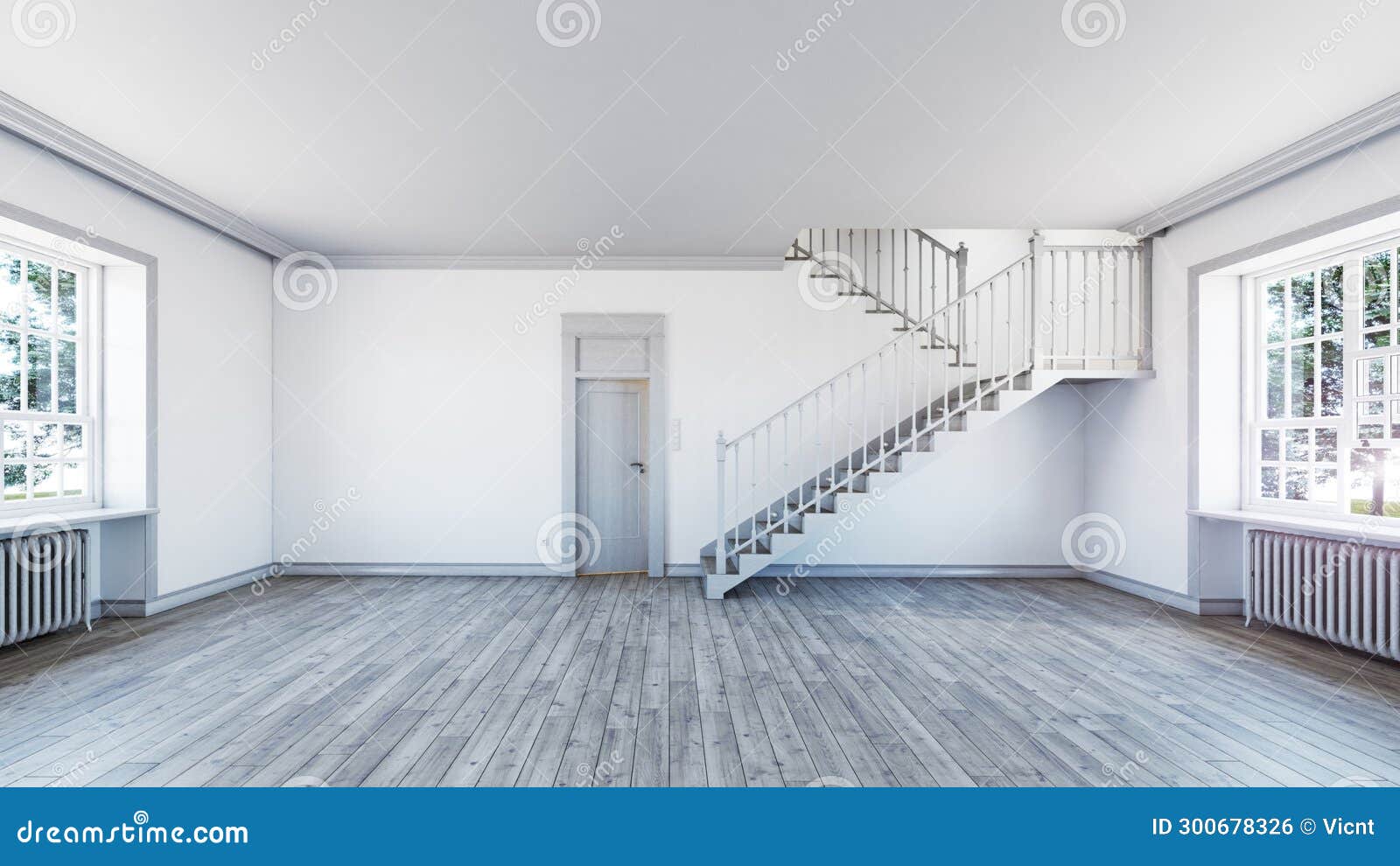 White Classic Wall Background,home Interior. Stock Illustration ...